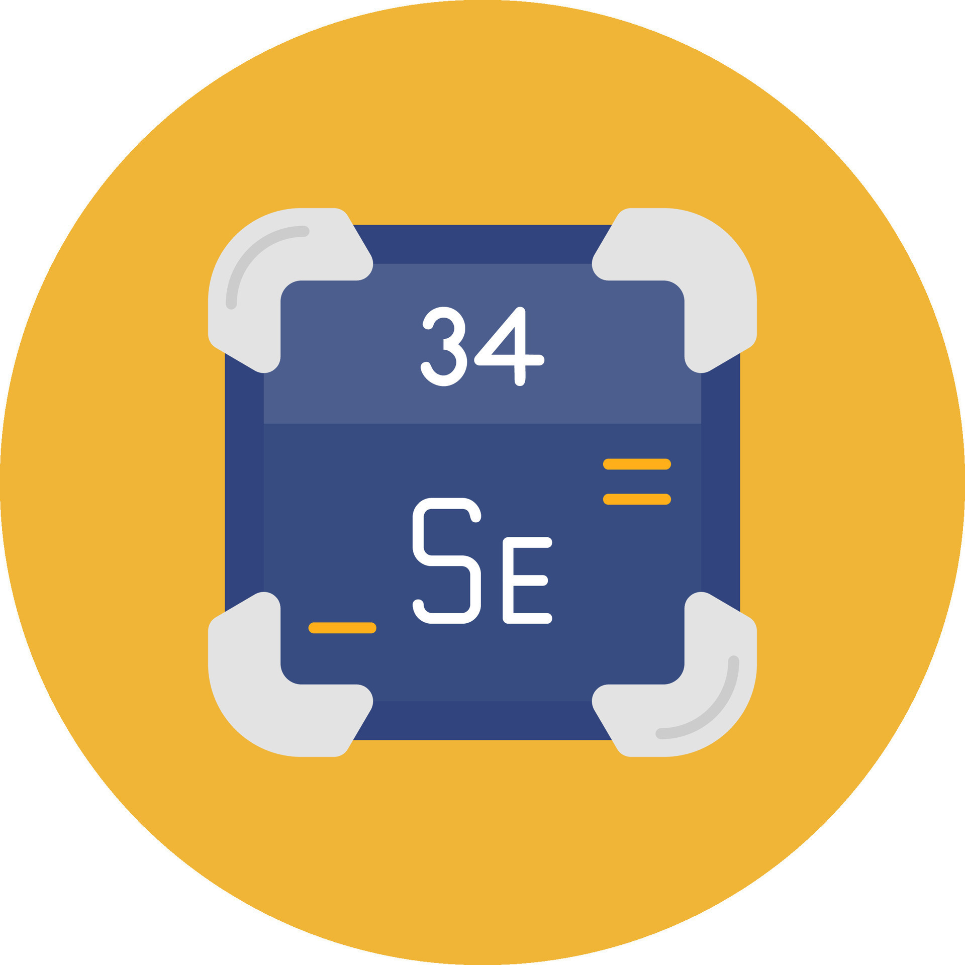 Selenium Flat Circle Icon 37141705 Vector Art at Vecteezy