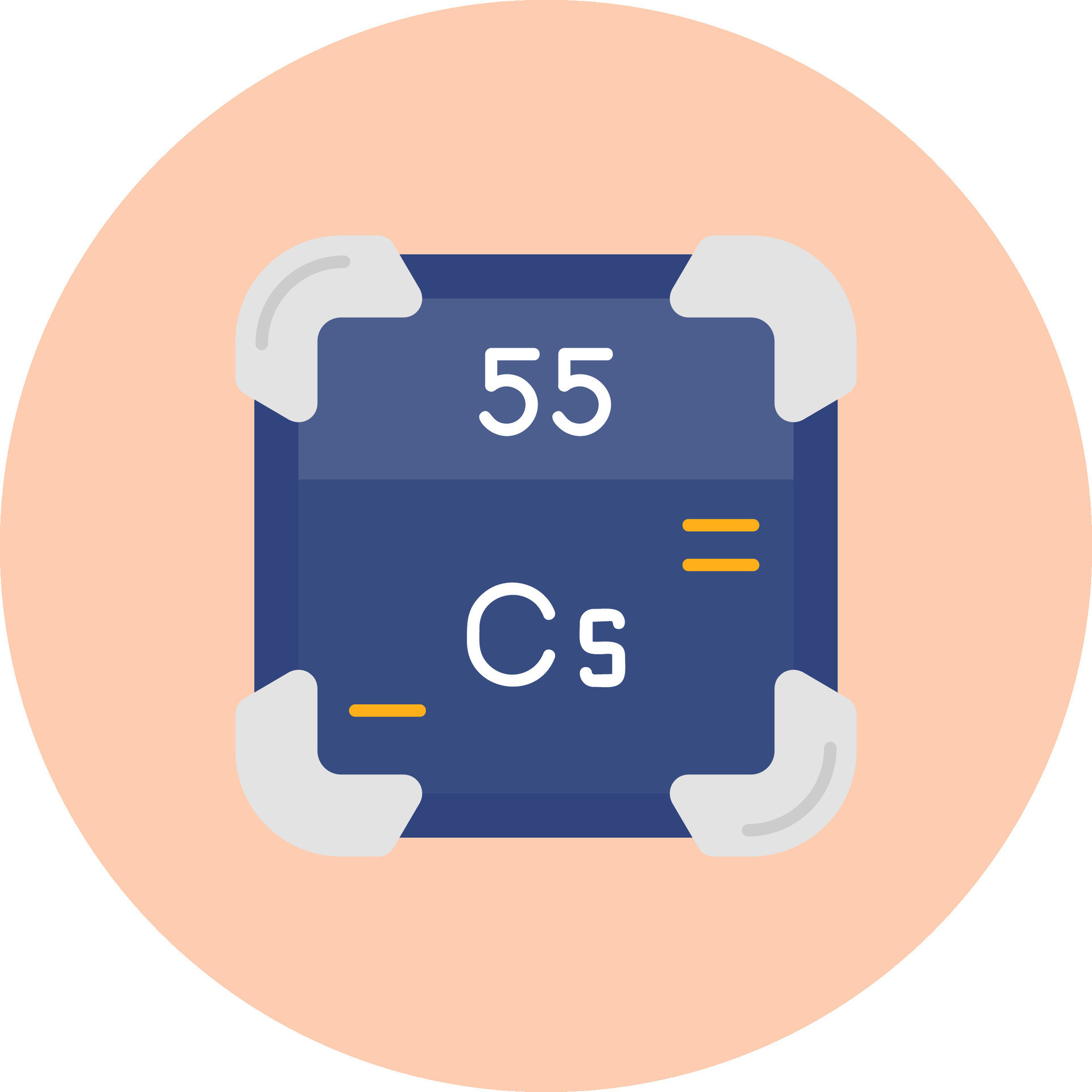 Cesium Flat Circle Icon 37141708 Vector Art at Vecteezy