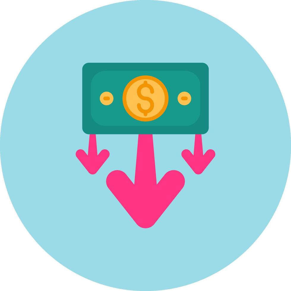 Decrease Flat Circle Icon 37143609 Vector Art at Vecteezy