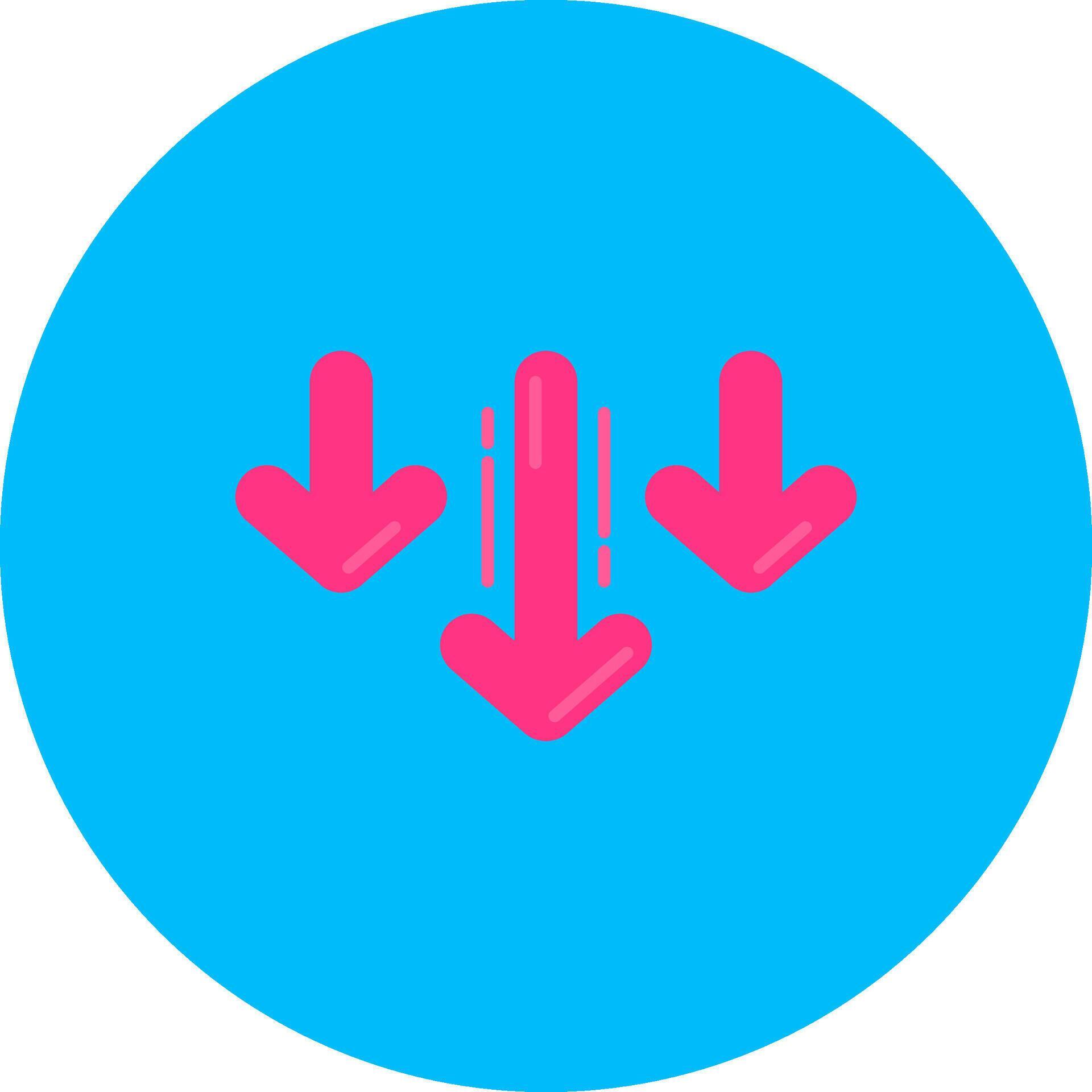 Decrease Flat Circle Icon 37143708 Vector Art at Vecteezy