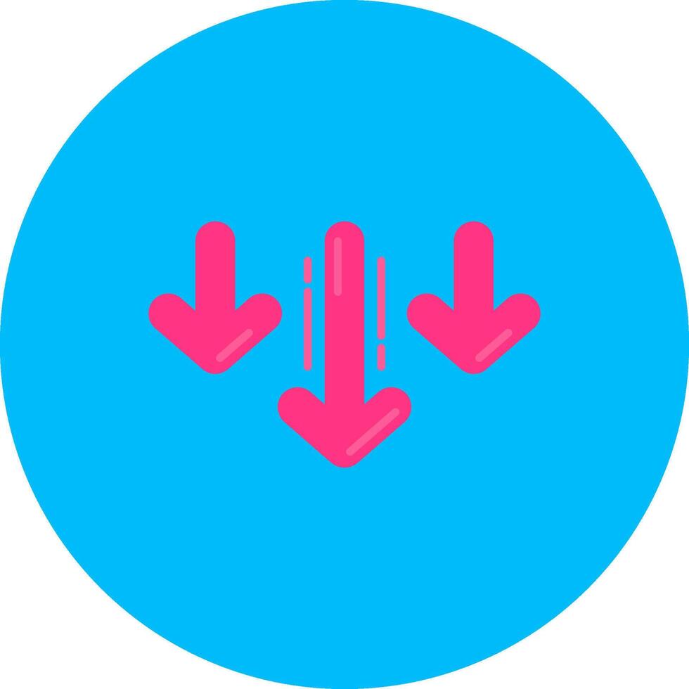 Decrease Flat Circle Icon 37143708 Vector Art at Vecteezy