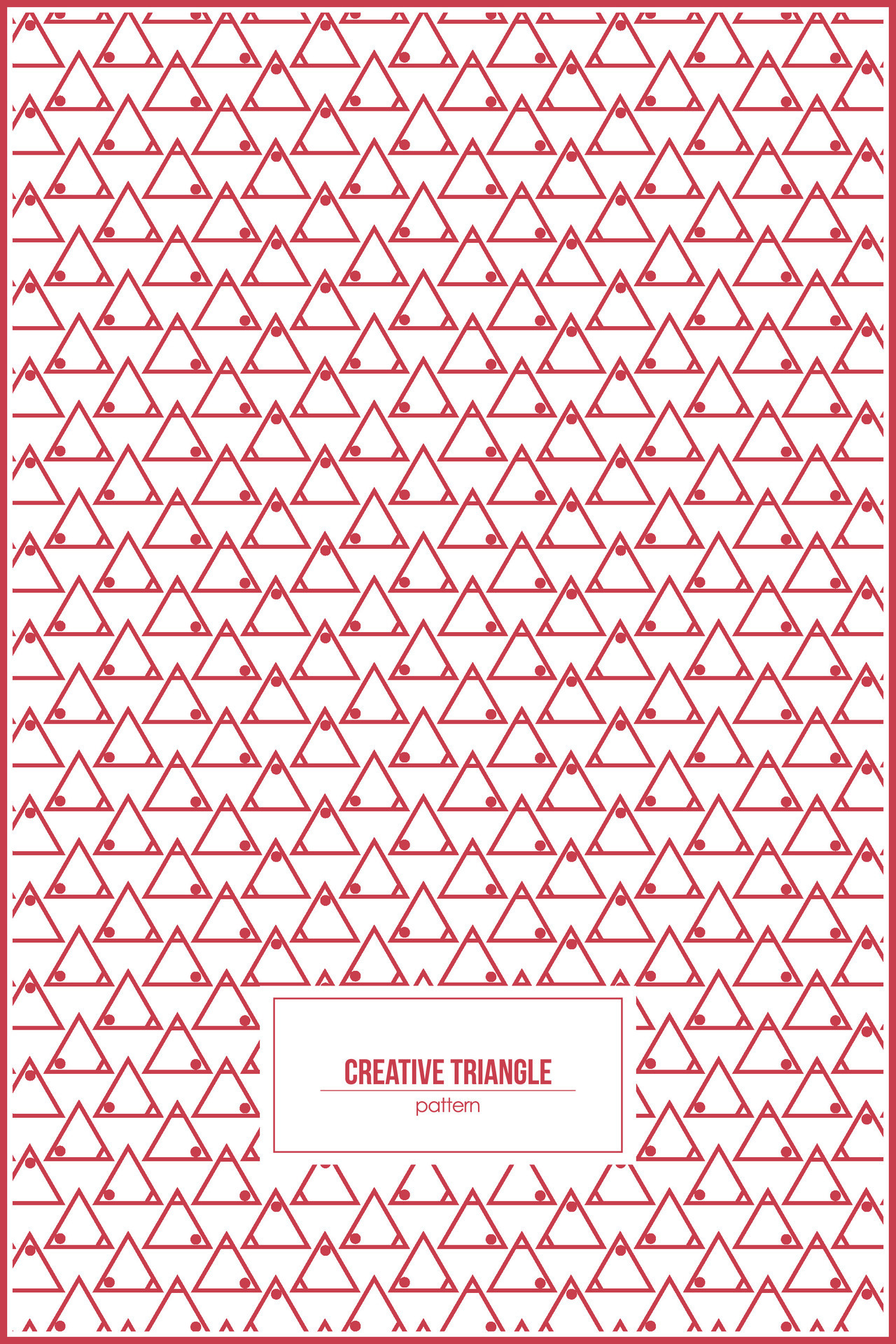 creative triangle pattern with simple ornament inside 37148193 Vector ...