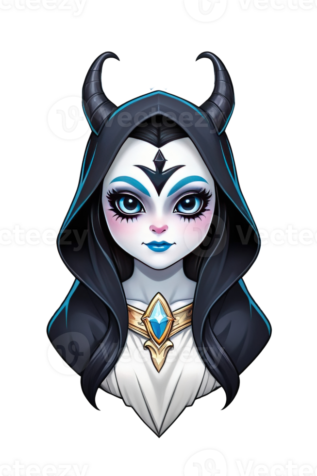 AI generated Illustration of a beautiful girl in a carnival mask ...