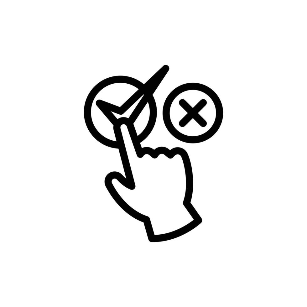 Interaction Icon Design Simple Interactive Screen With Button Click Finger Digital Technology