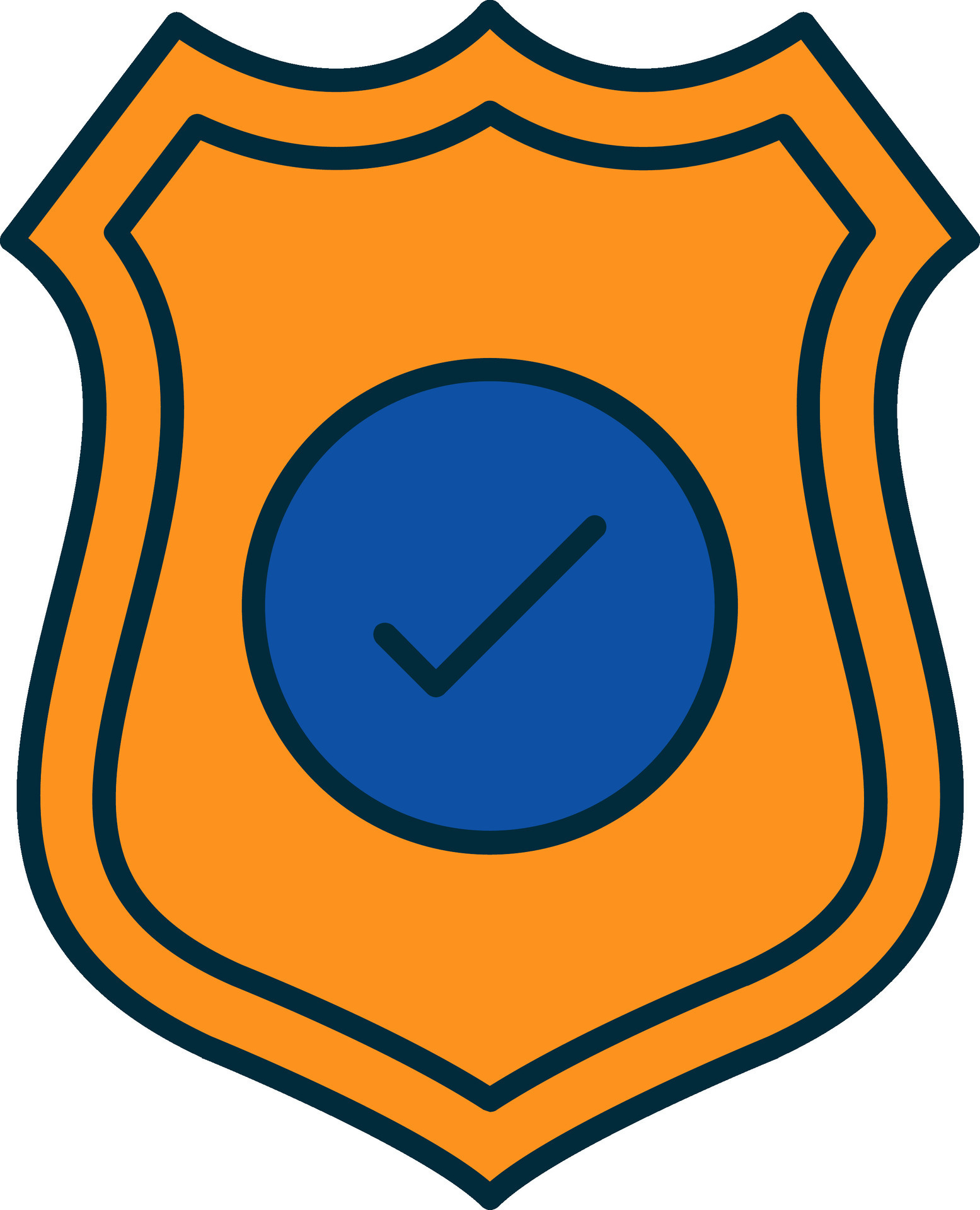 Sheild Line Filled Two Colors Icon 37157667 Vector Art at Vecteezy