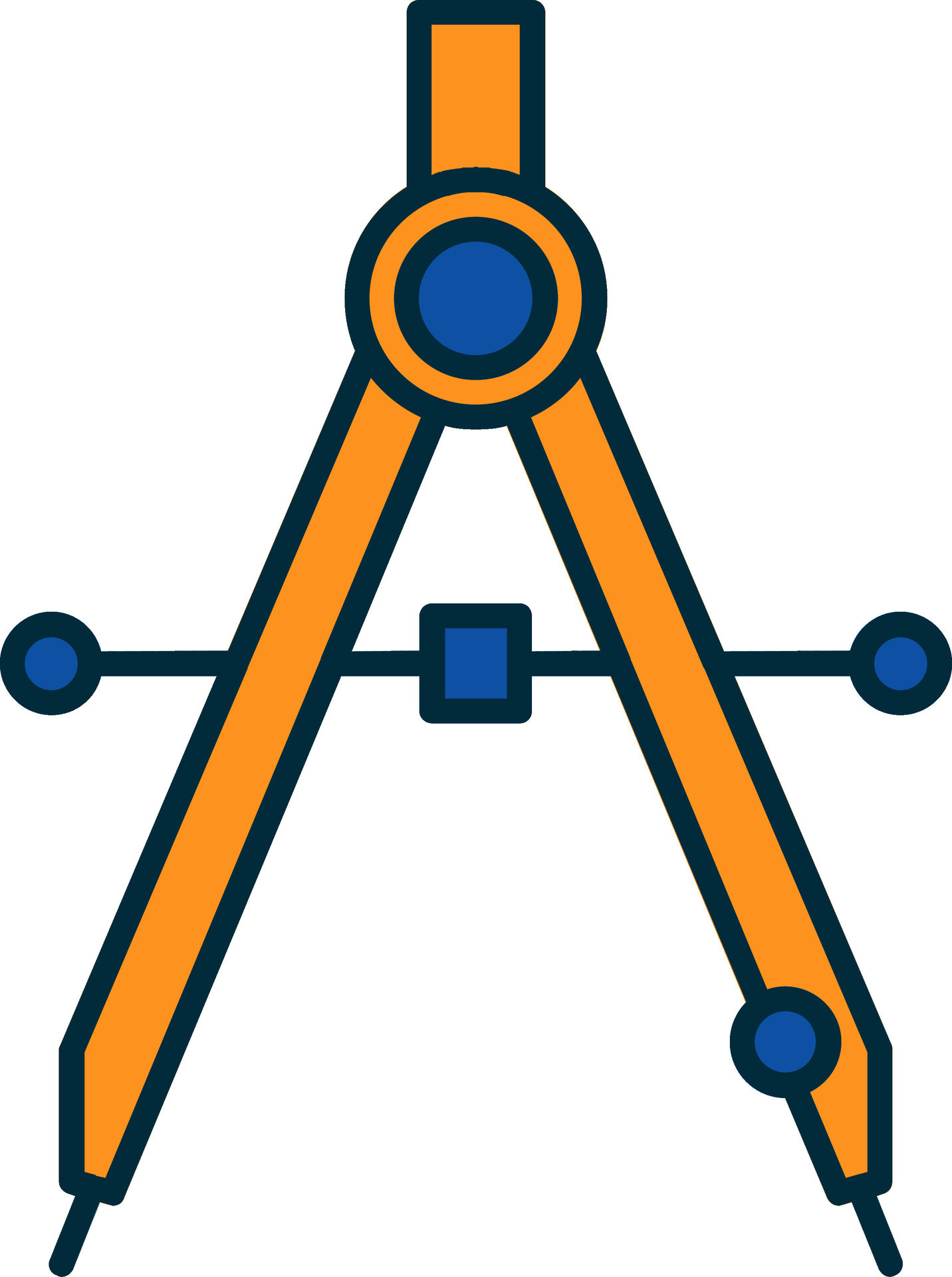 Drawing Compass Line Filled Two Colors Icon 37160859 Vector Art at Vecteezy