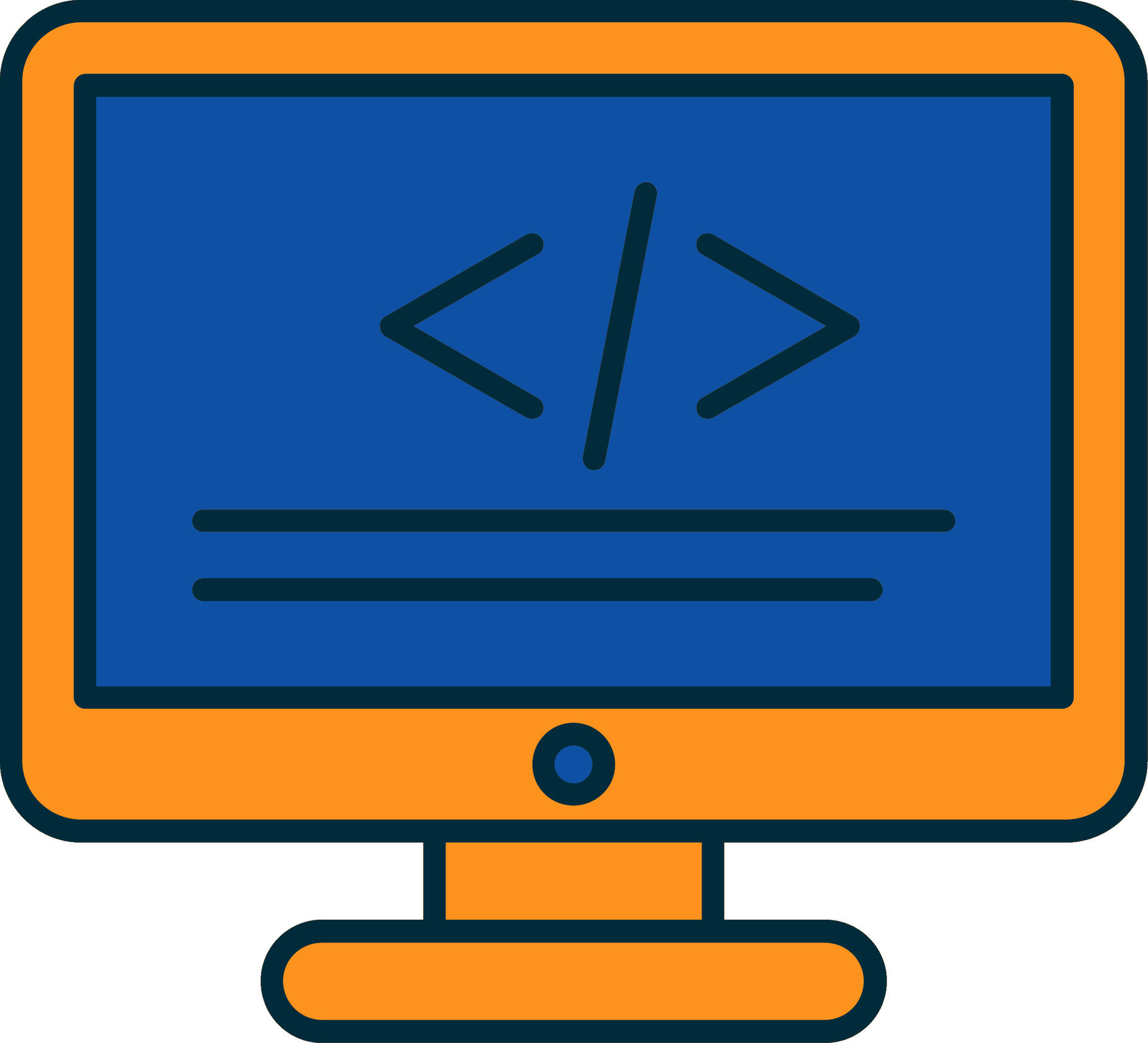 Programming Line Filled Two Colors Icon 37160999 Vector Art at Vecteezy