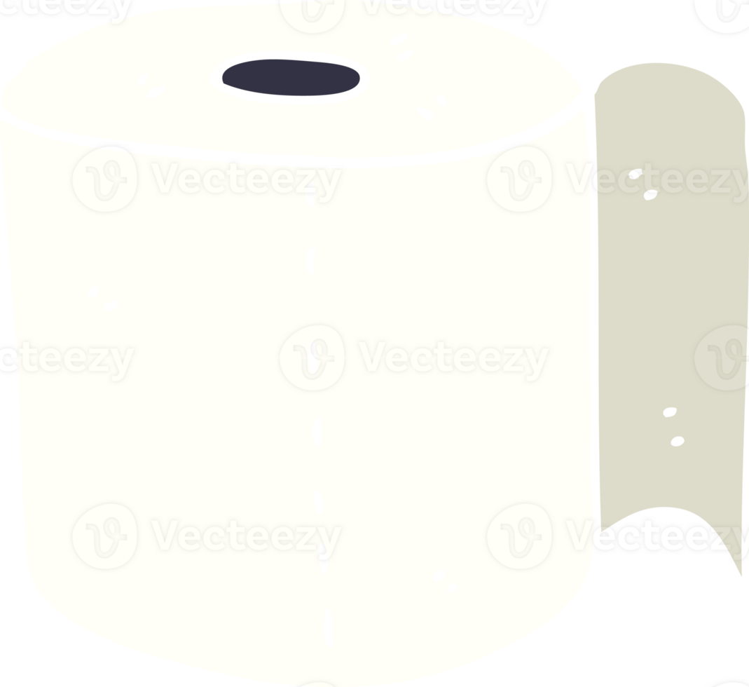 Cartoon Doodle Toilet Roll 37168966 Png