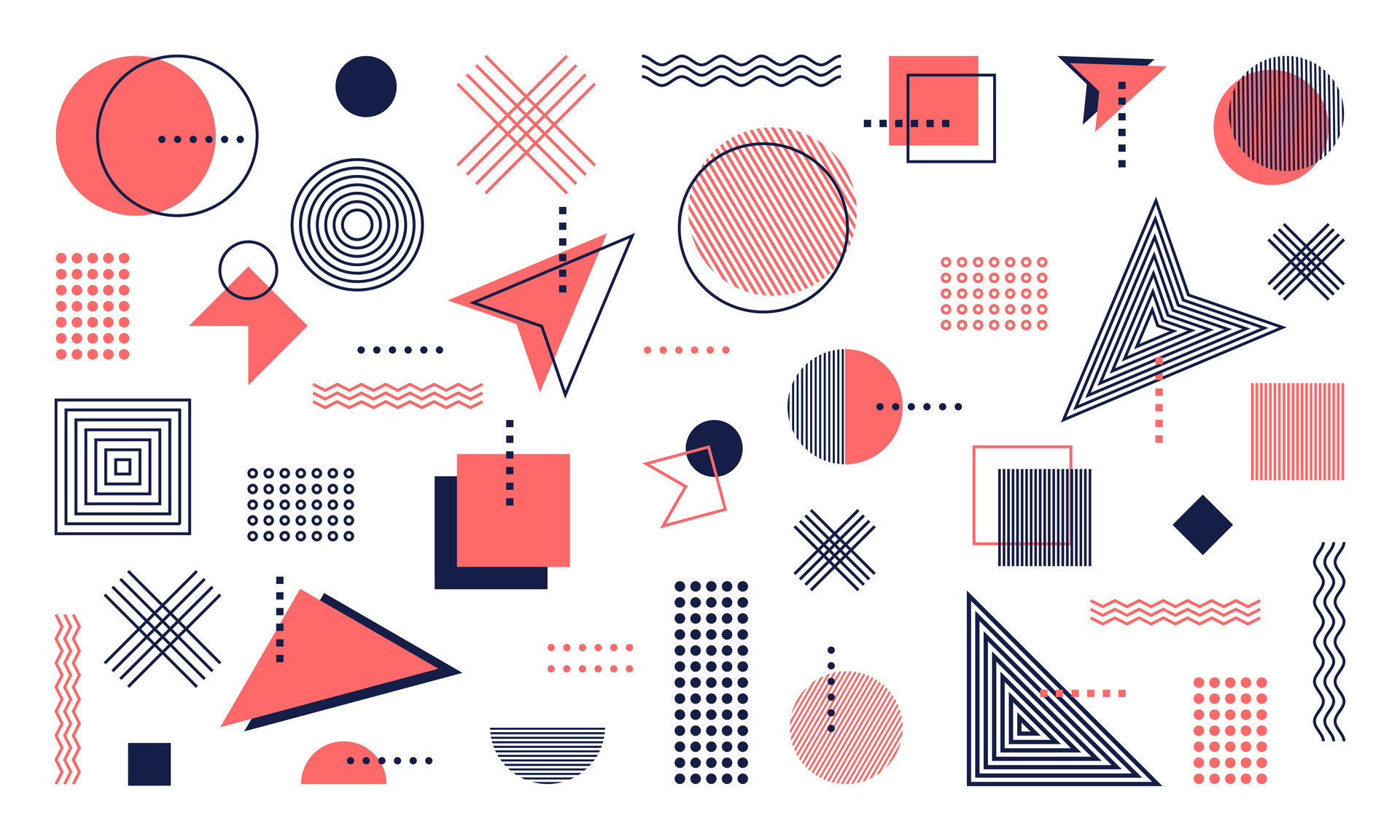 Abstract geometric shapes vector illustration. 37193359 Vector Art at ...