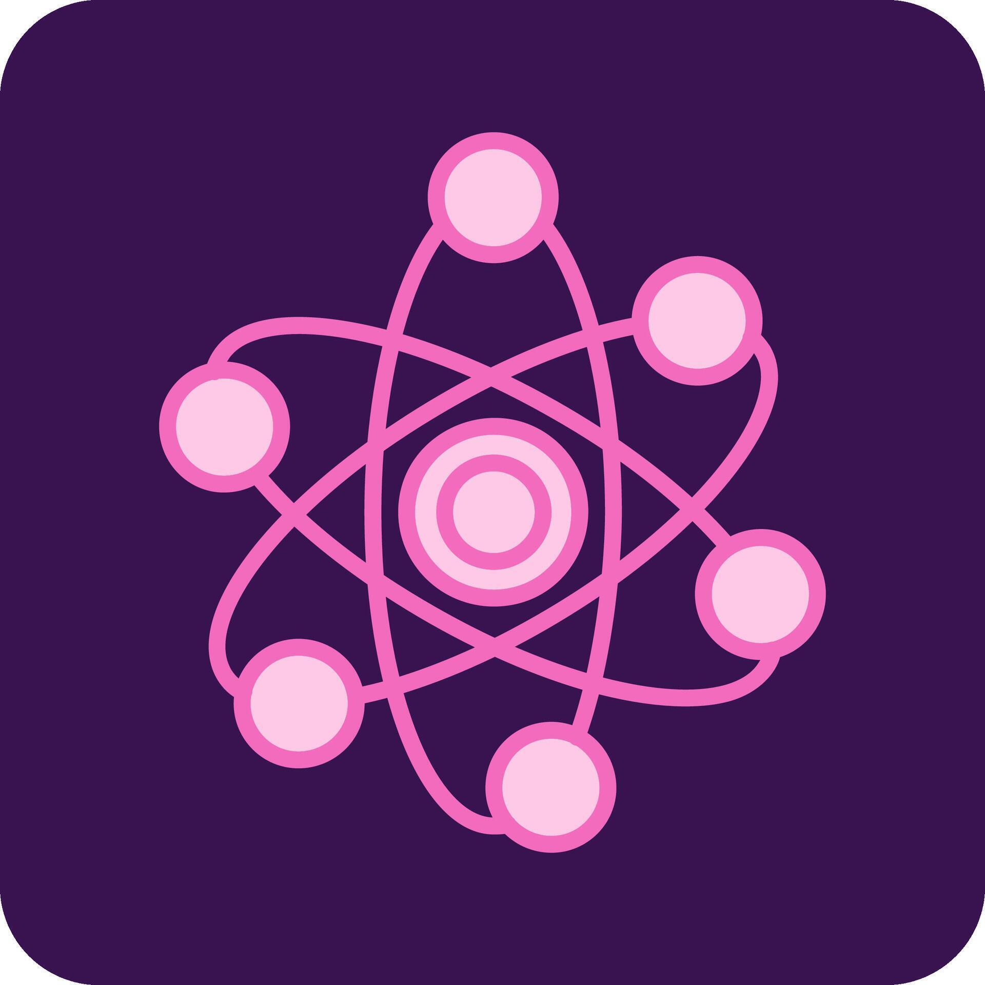 Atom Vector Icon 37194766 Vector Art At Vecteezy