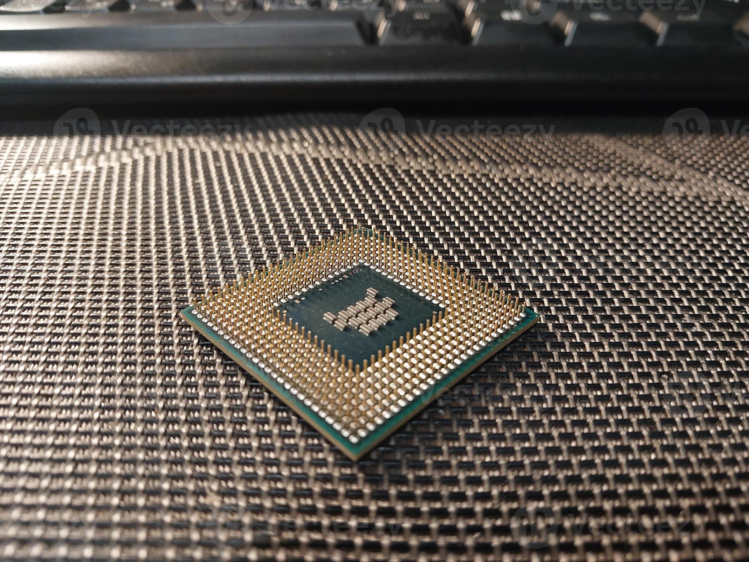 Microprocessor of a personal computer from a laptop 37205099 Stock ...