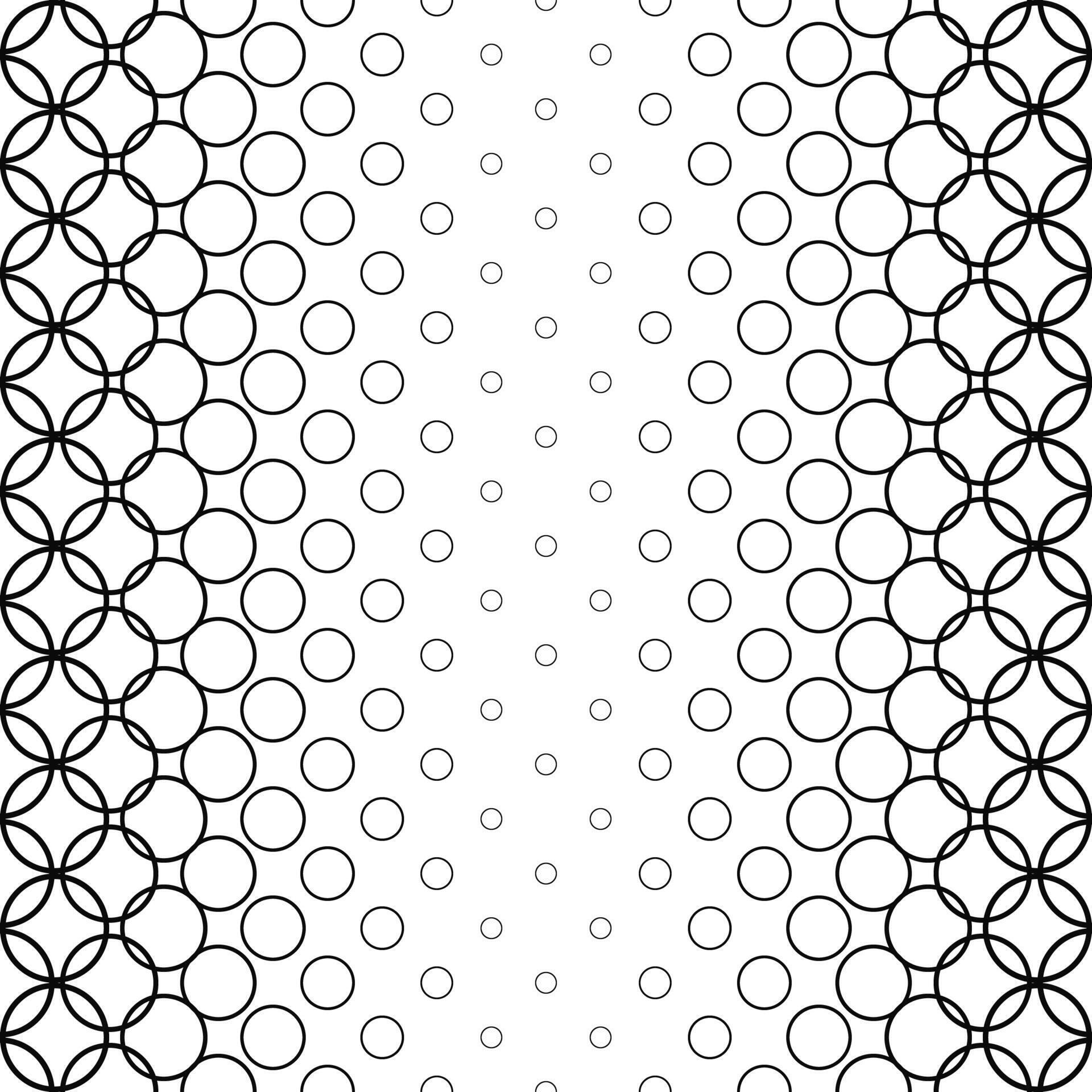 Repeat Monochromatic Abstract Circle Vector Pattern Background 37209714 Vector Art At Vecteezy
