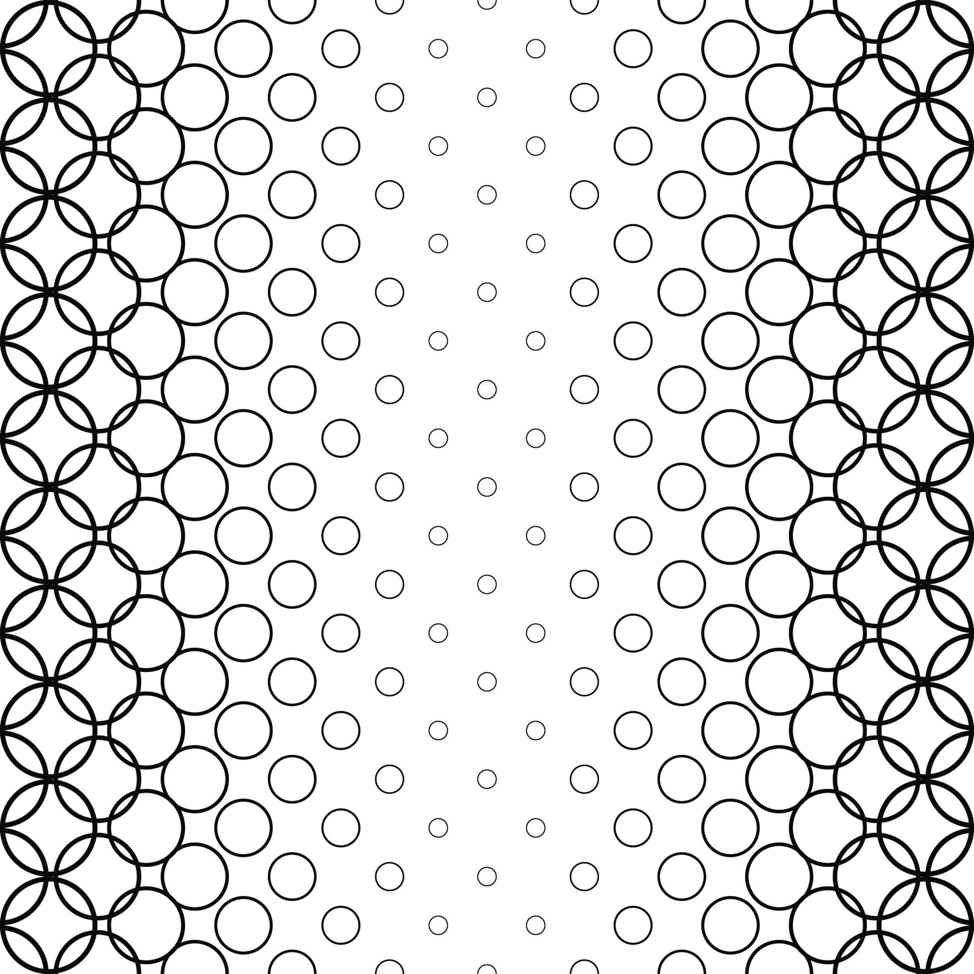 Repeat Monochromatic Abstract Circle Vector Pattern Background 37209714 Vector Art At Vecteezy