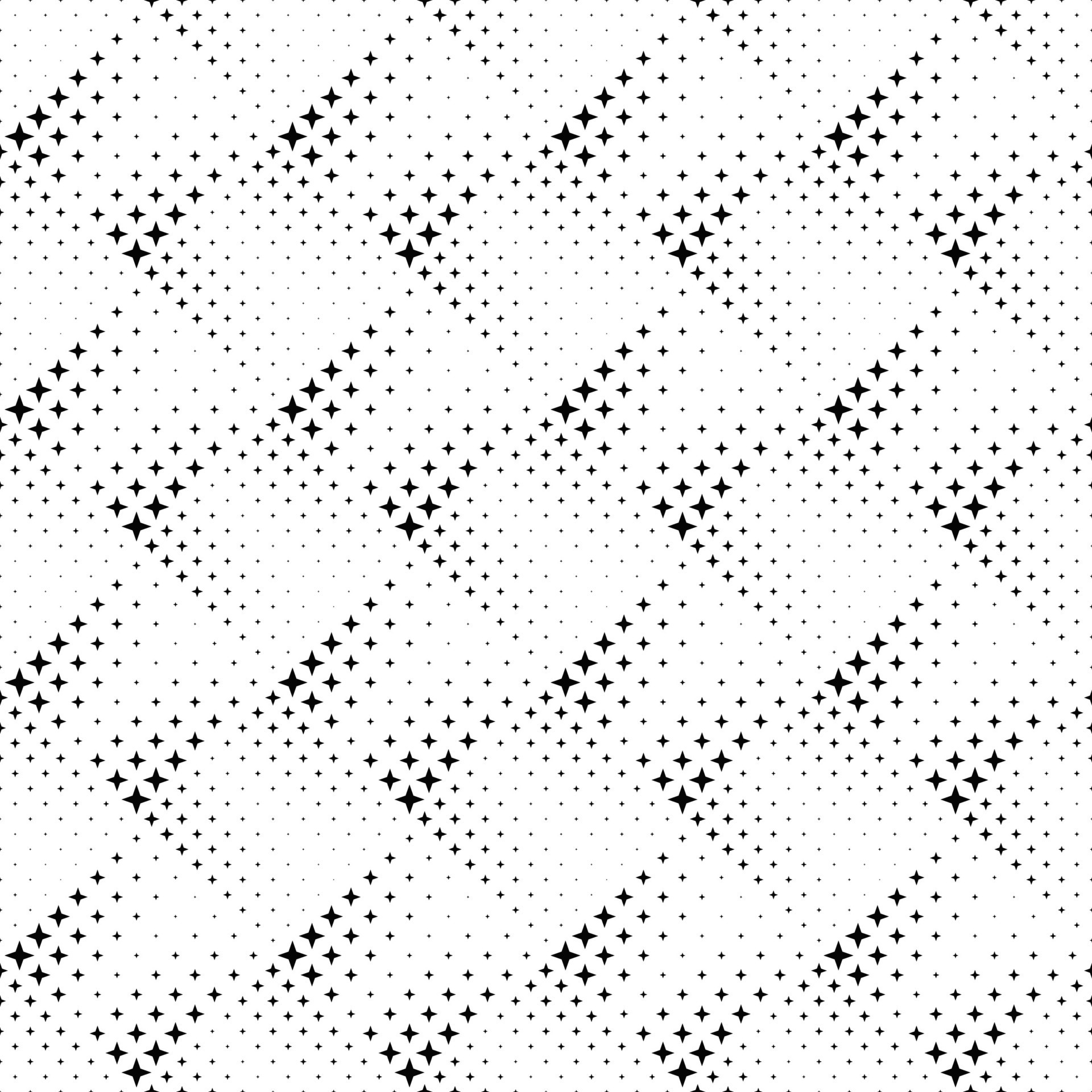 Monochrome Geometrical Abstract Star Pattern Background Design Black