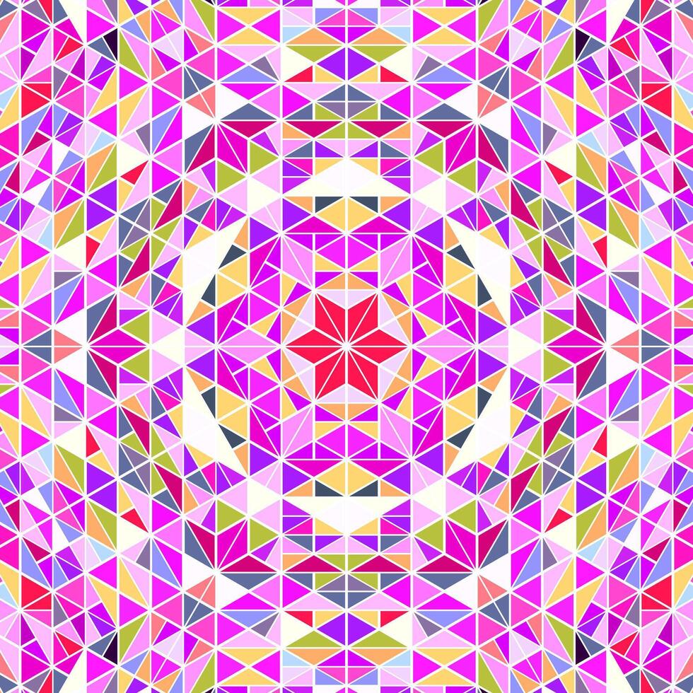 Geometrical Tile Mosaic Pattern Background Psychedelic Hypnotic