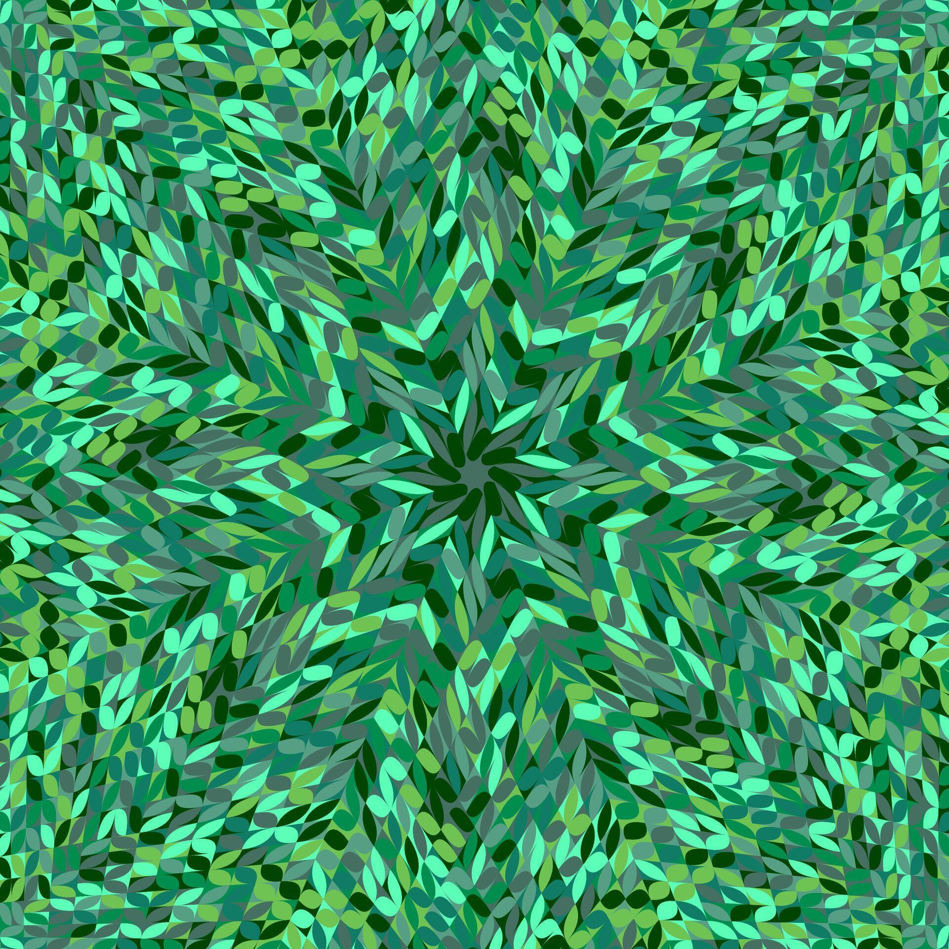 Dynamic Tile Mosaic Pattern Background Circular Hypnotic Abstract Vector Design With