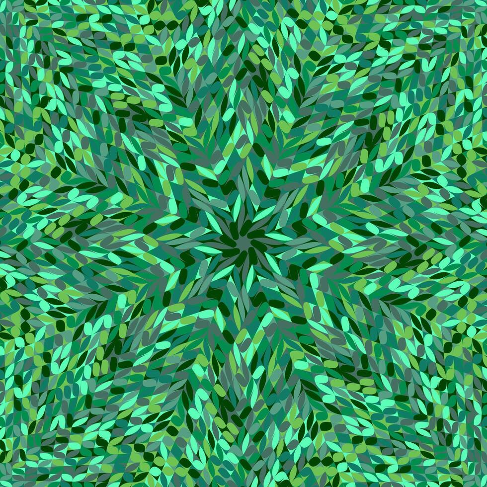 Dynamic Tile Mosaic Pattern Background Circular Hypnotic Abstract Vector Design With