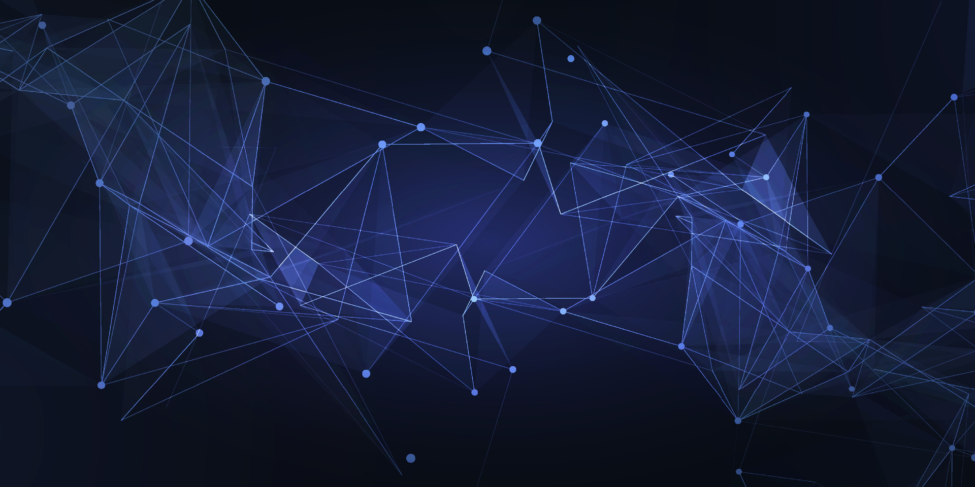 Digital Technology Futuristic Internet Network Connection Dark Black Background Blue Abstract