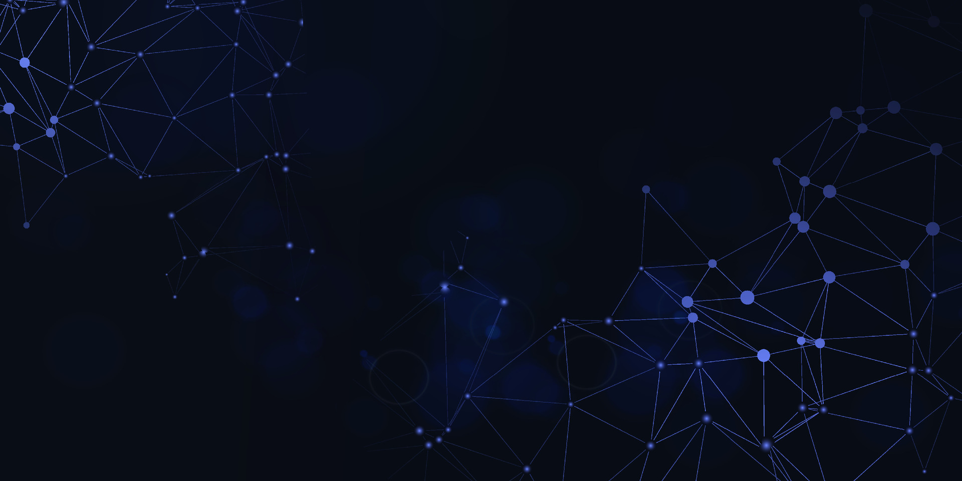 Digital Technology Futuristic Internet Network Connection Dark Black Background Blue Abstract