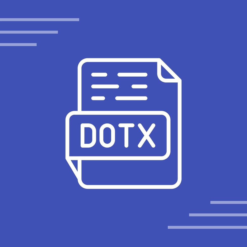 DOTX Vector Icon 37216365 Vector Art at Vecteezy