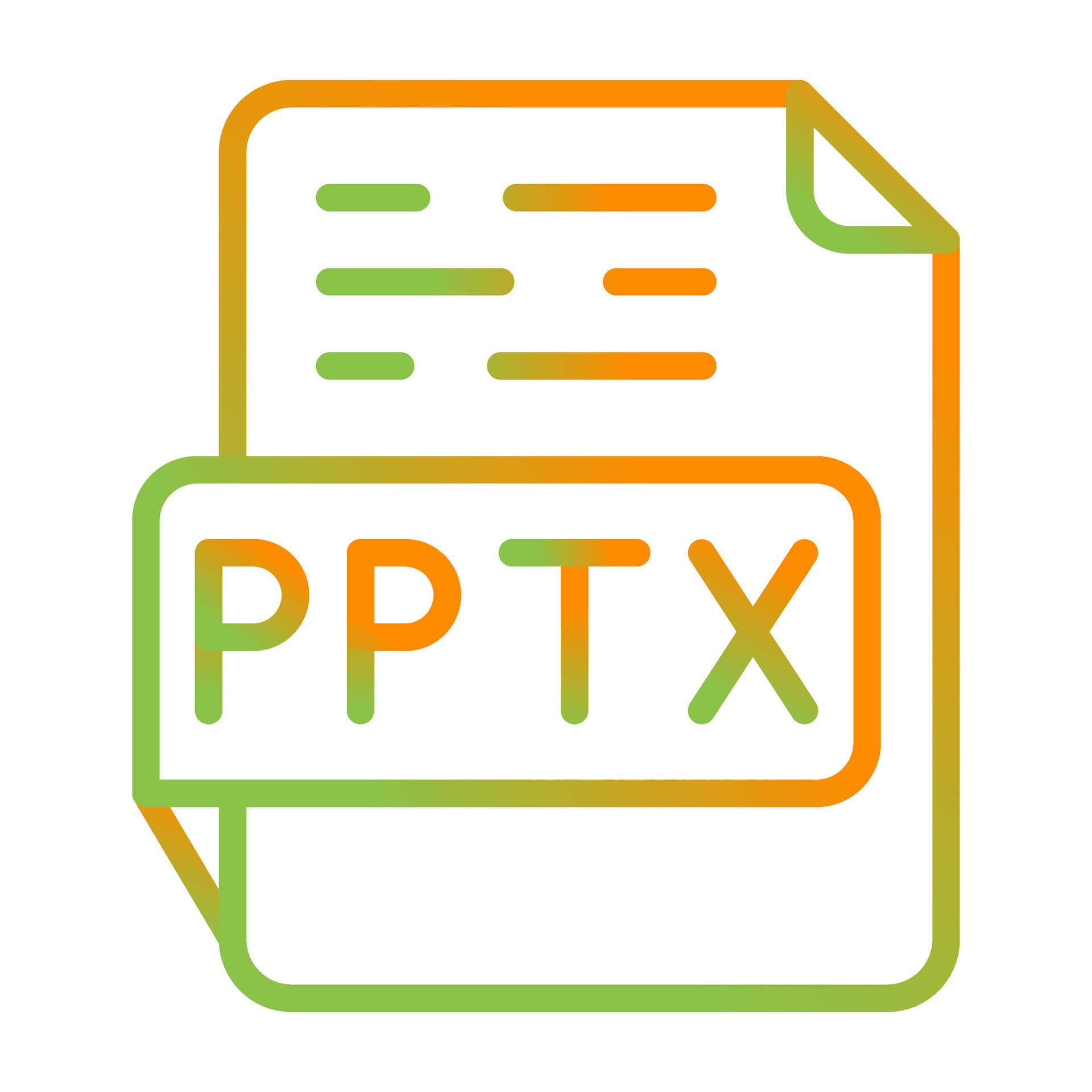 Pptx Vector Icon 37230500 Vector Art At Vecteezy