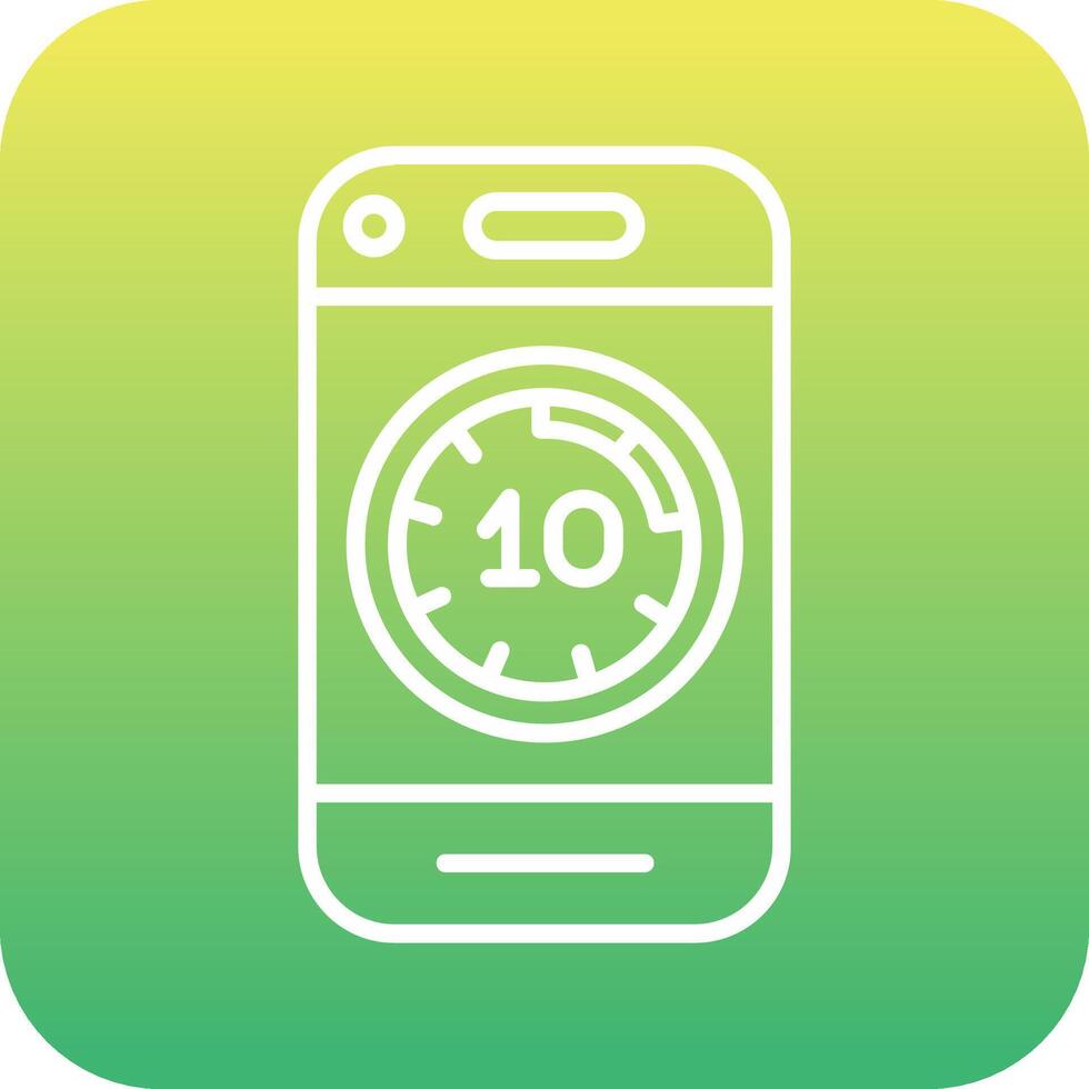 Mobile Phone Stopwatch Vector Icon 37238066 Vector Art At Vecteezy