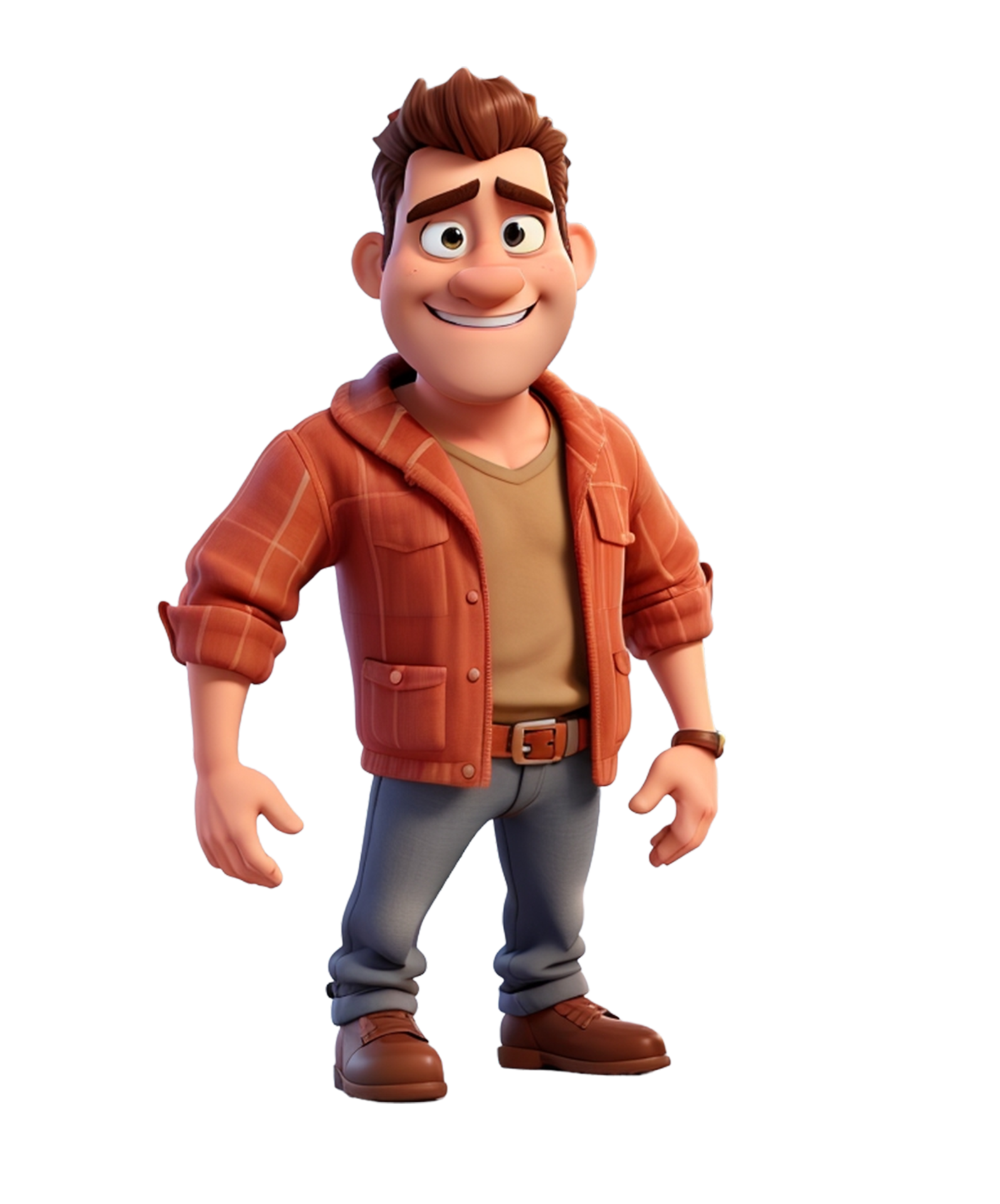 AI generated Man 3d cartoon on transparent background 37246399 PNG