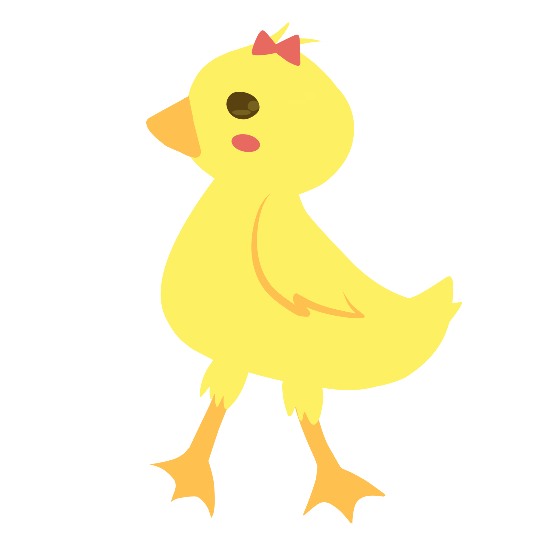 Cute Yellow Duck 37252788 Png