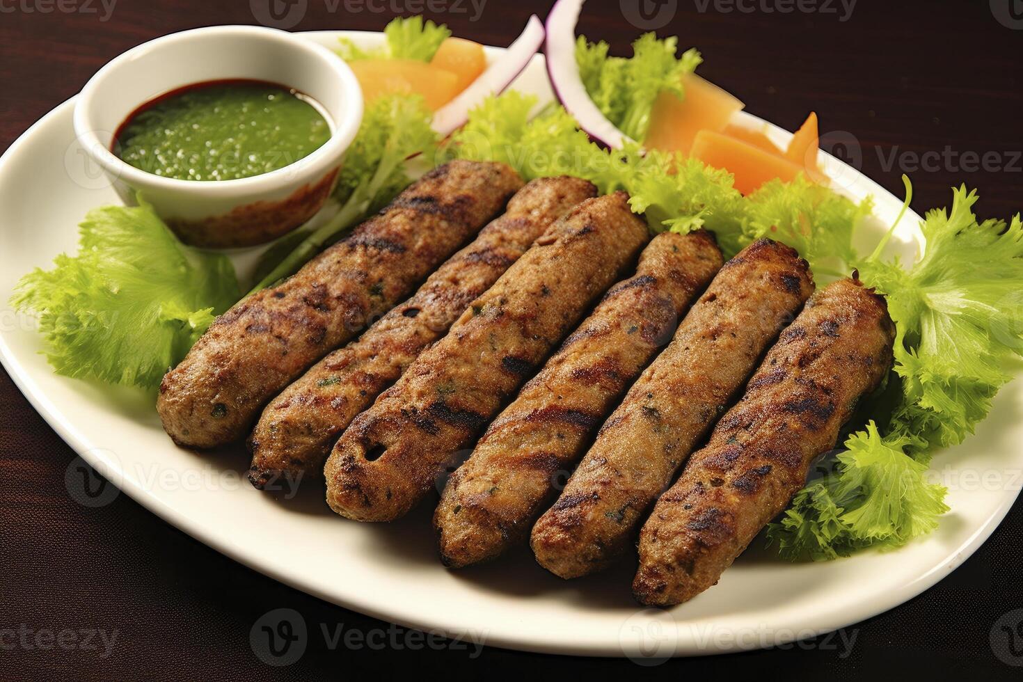 AI generated Tasty seekh kabab. AI Generated. 37260238 Stock Photo at ...