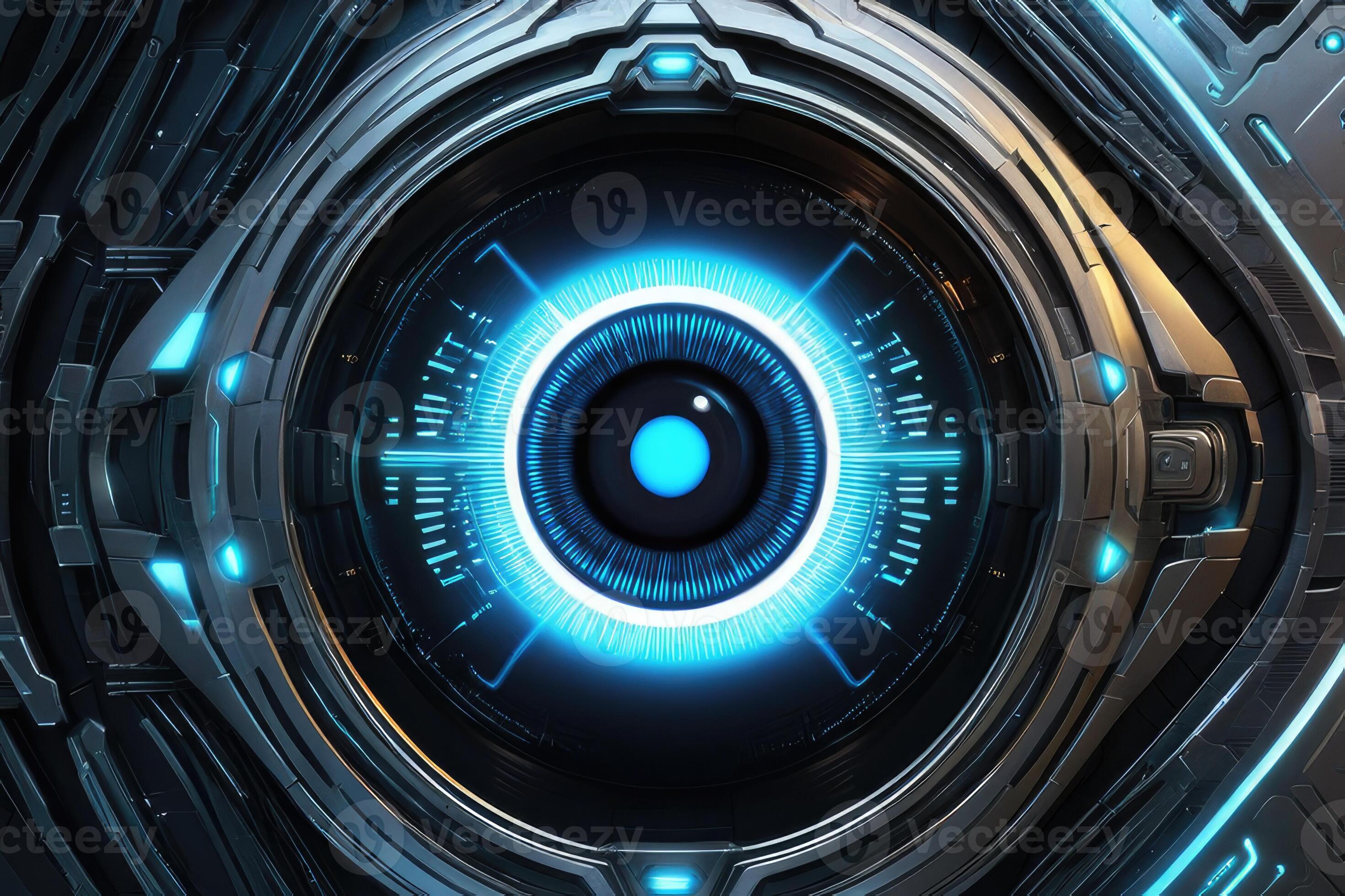 AI generated Biometric Cybernetic eye AI Artificial Intelligence scan ... AI generated Biometric Cybernetic eye AI Artificial Intelligence scan ...