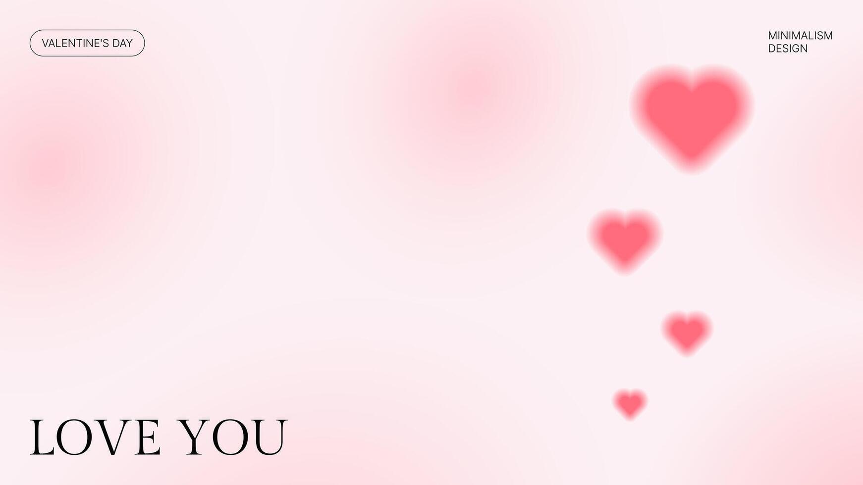 Gradient background with y2k heart. Valentine day minimalistic template. For sales and showing ...