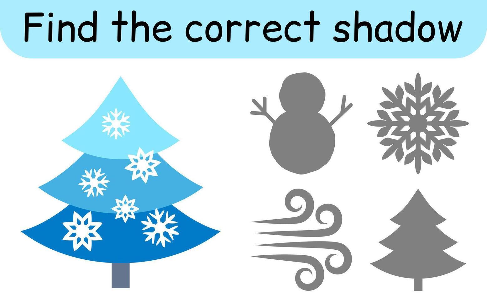 Find the correct shadow. Kids game. Educational matching game for ...