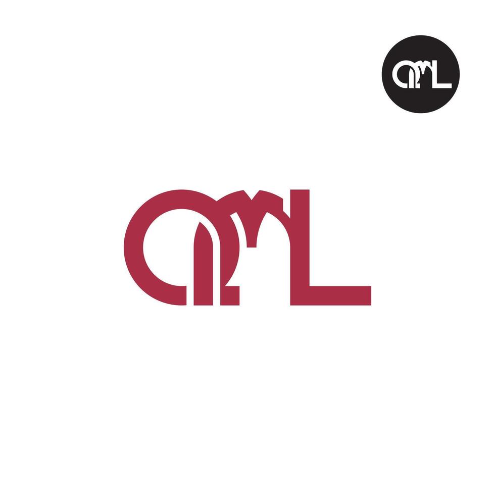letra qml monograma logo diseño 37271828 Vector en Vecteezy