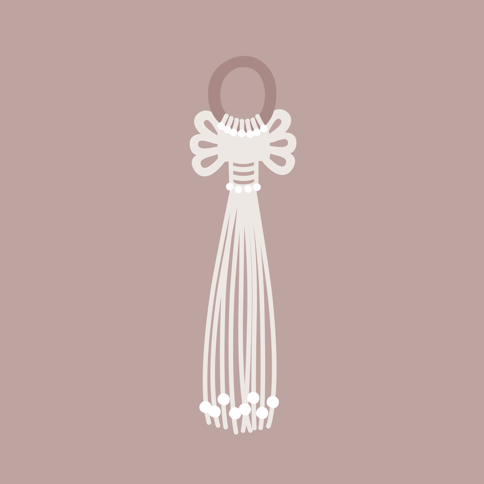 Macrame simple element 37275608 Vector Art at Vecteezy