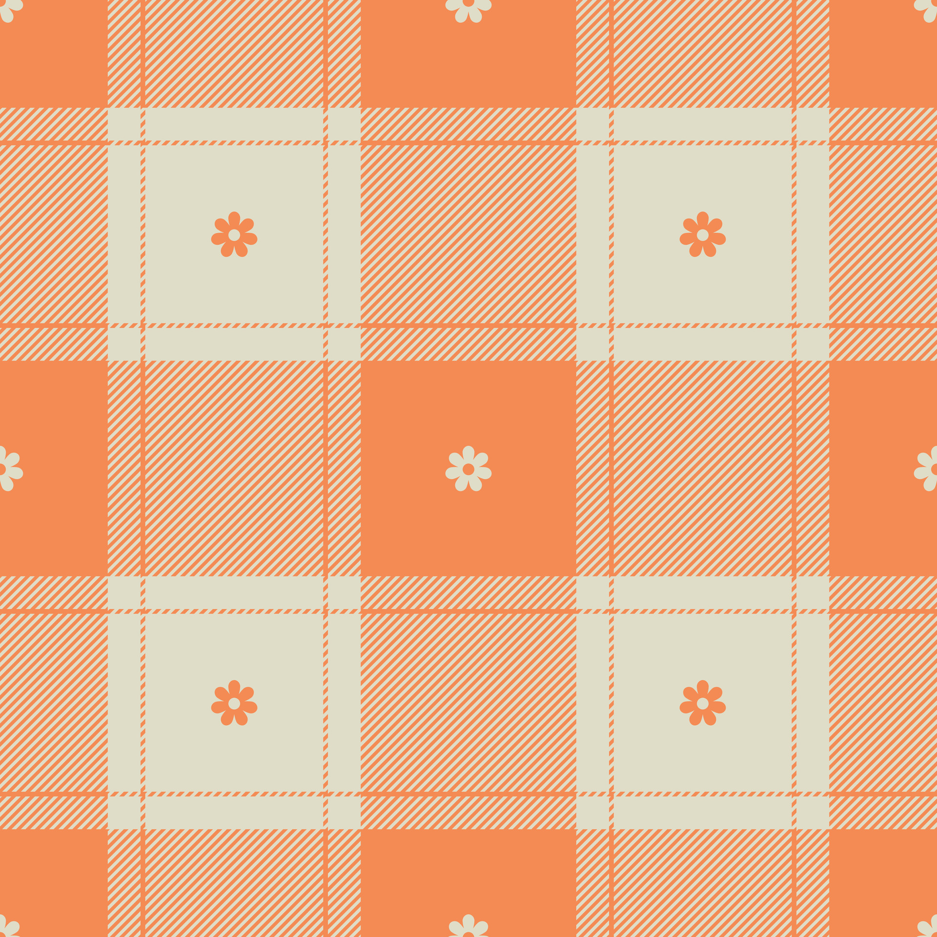 Spring Gingham Pattern Seamless Checked Plaids Pastel Vichy