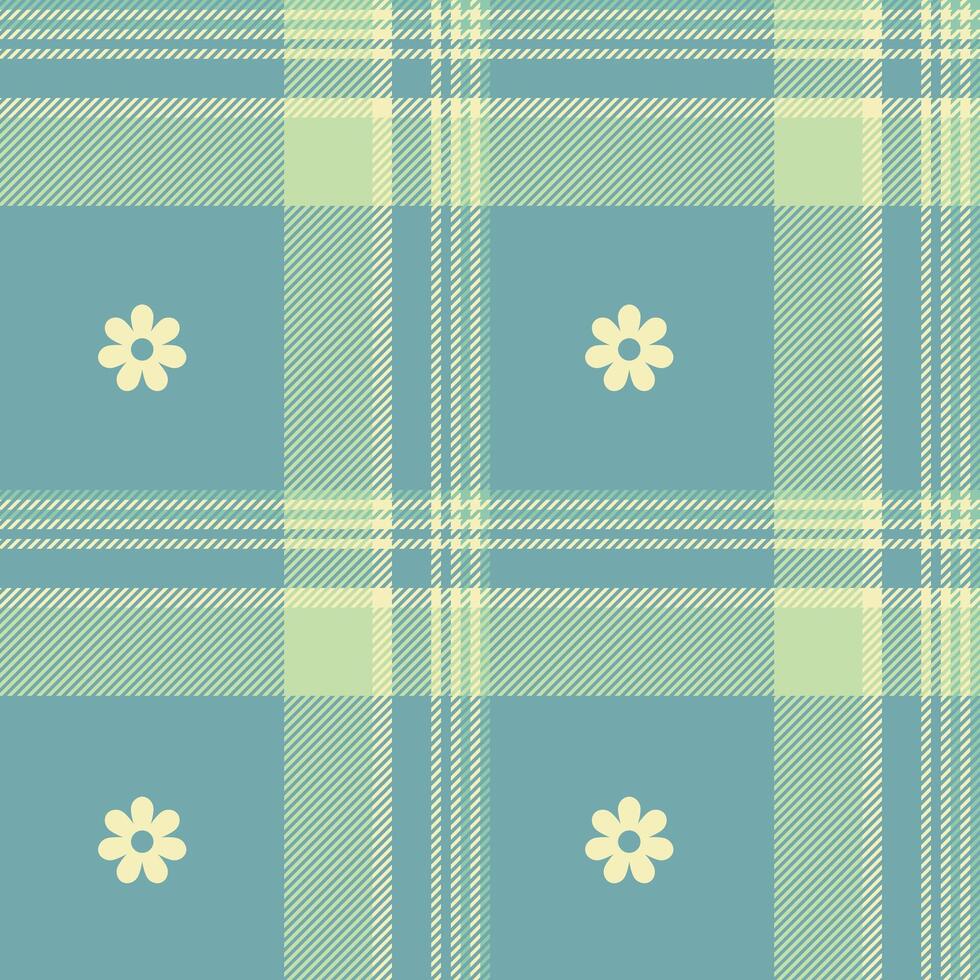 Spring Gingham Pattern Seamless Checked Plaids Pastel Vichy
