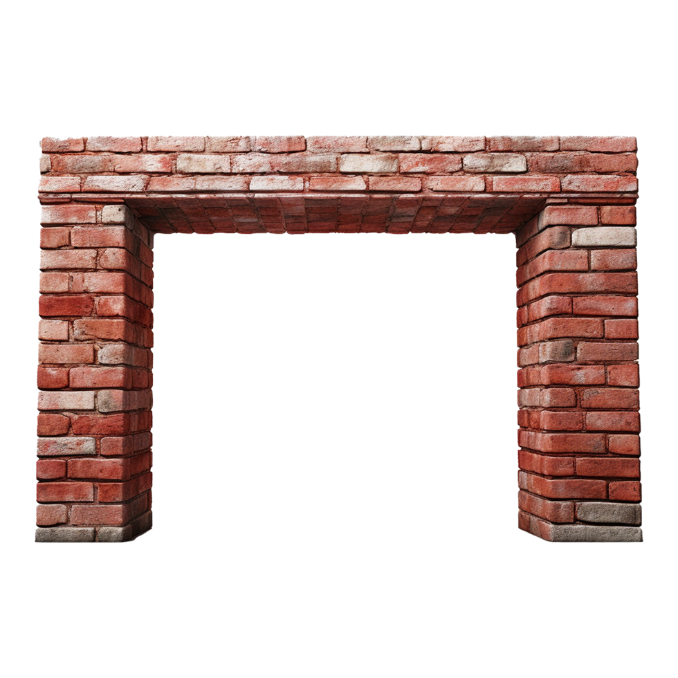 AI generated Brick wall and open gap isolated on transparent background ...