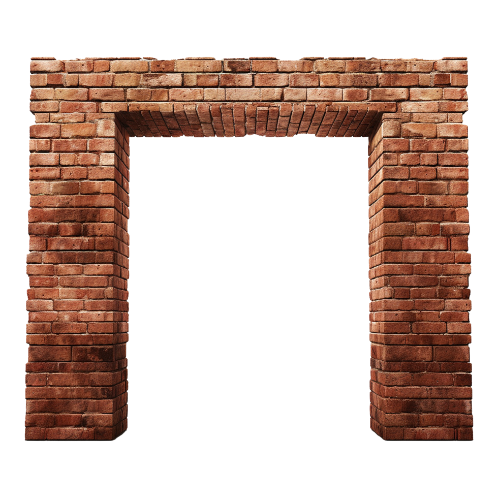 AI generated Brick wall and open gap isolated on transparent background ...
