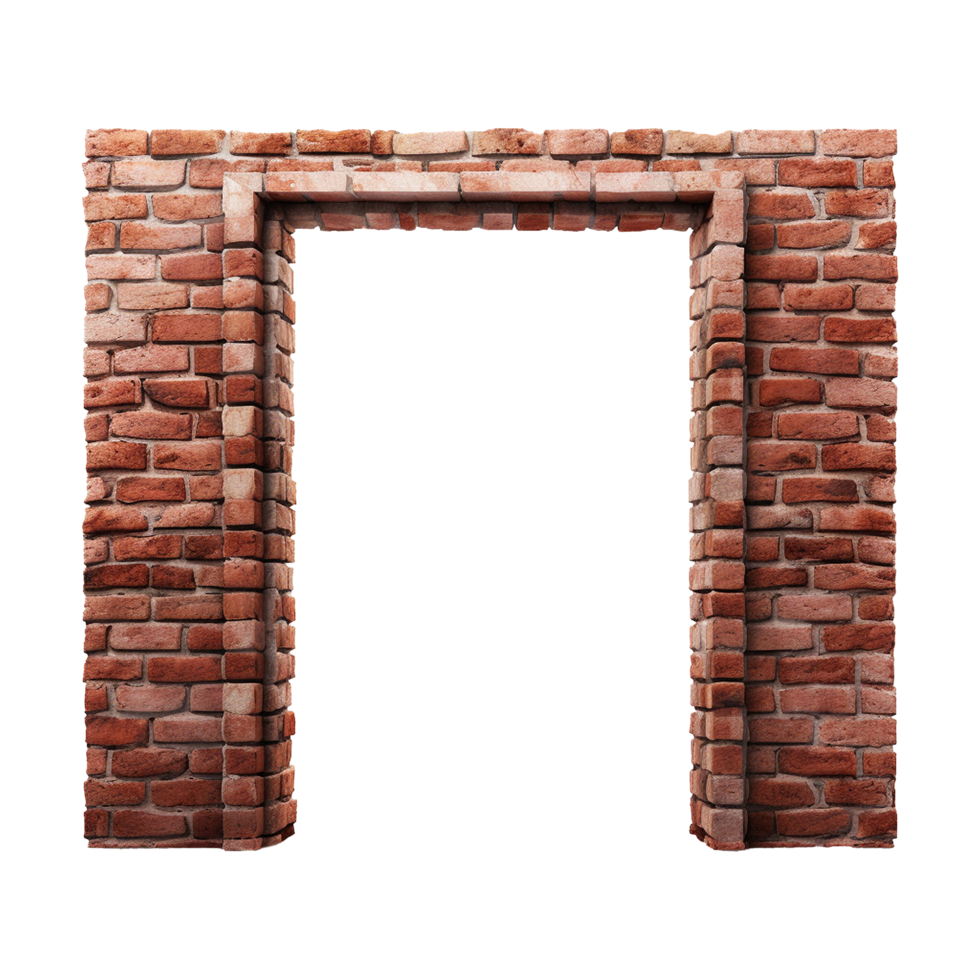 AI generated Brick wall and open gap isolated on transparent background ...