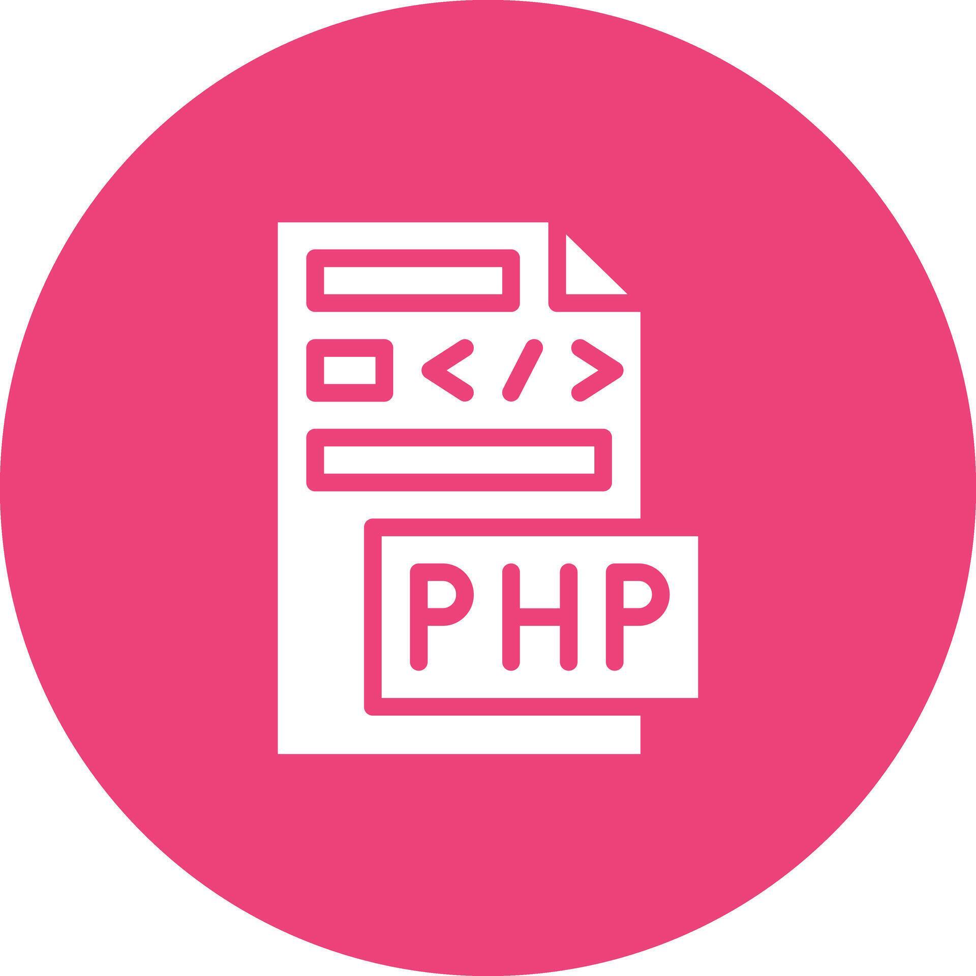 PHP File Vector Icon 37290343 Vector Art at Vecteezy