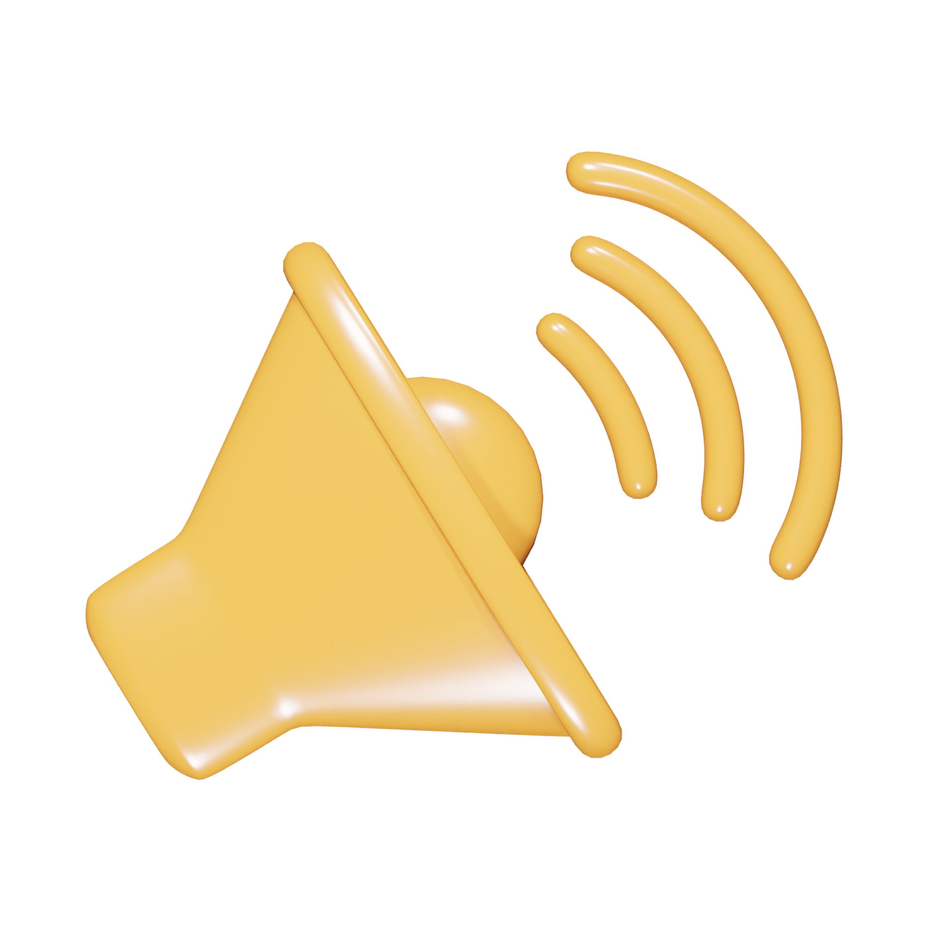 Sound icon 3d render 37297385 PNG