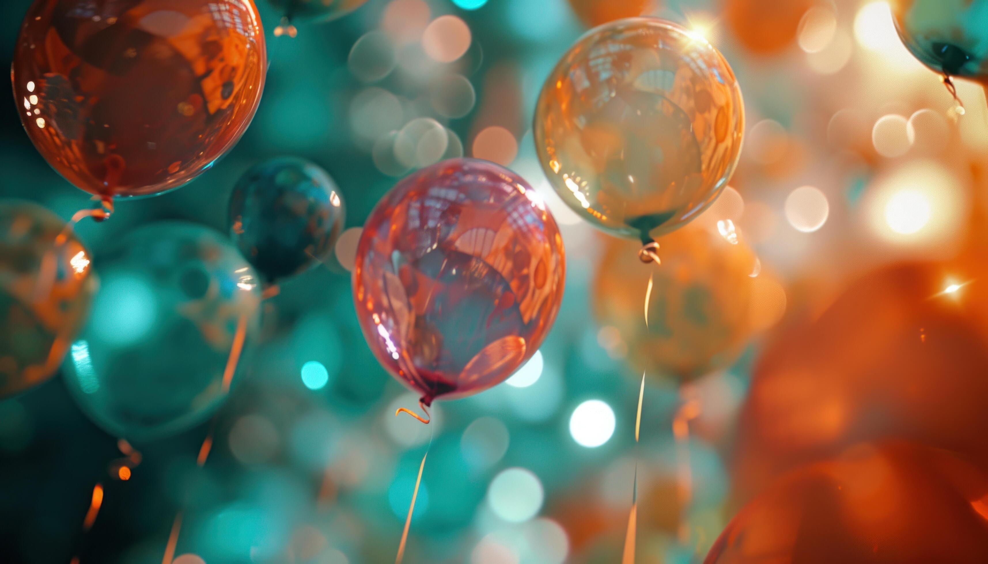 Ai Generated Colorful Balloons Floating Above A Background 37322580