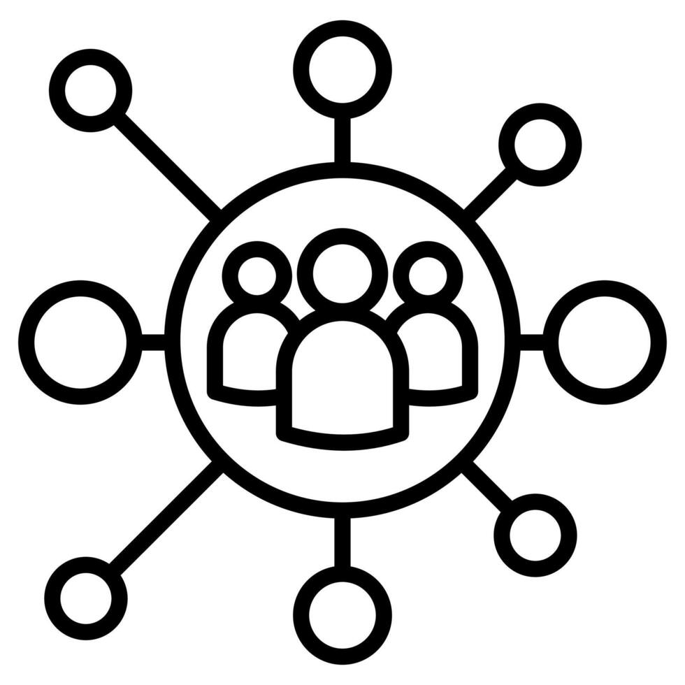 Community Outreach icon line vector illustration 37328572 Vector Art at ...