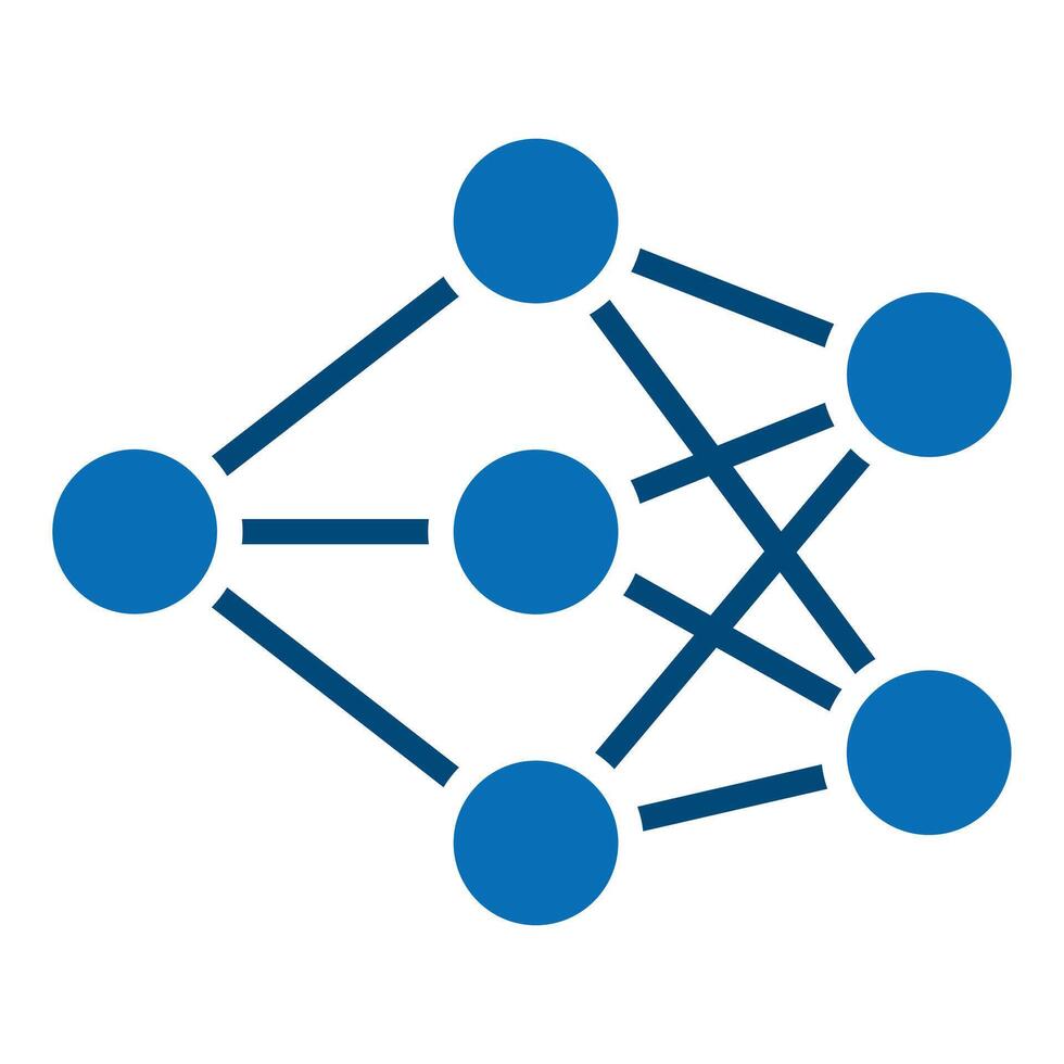Neural Network Icon Line Vector Illustration 37328683 Vector Art At