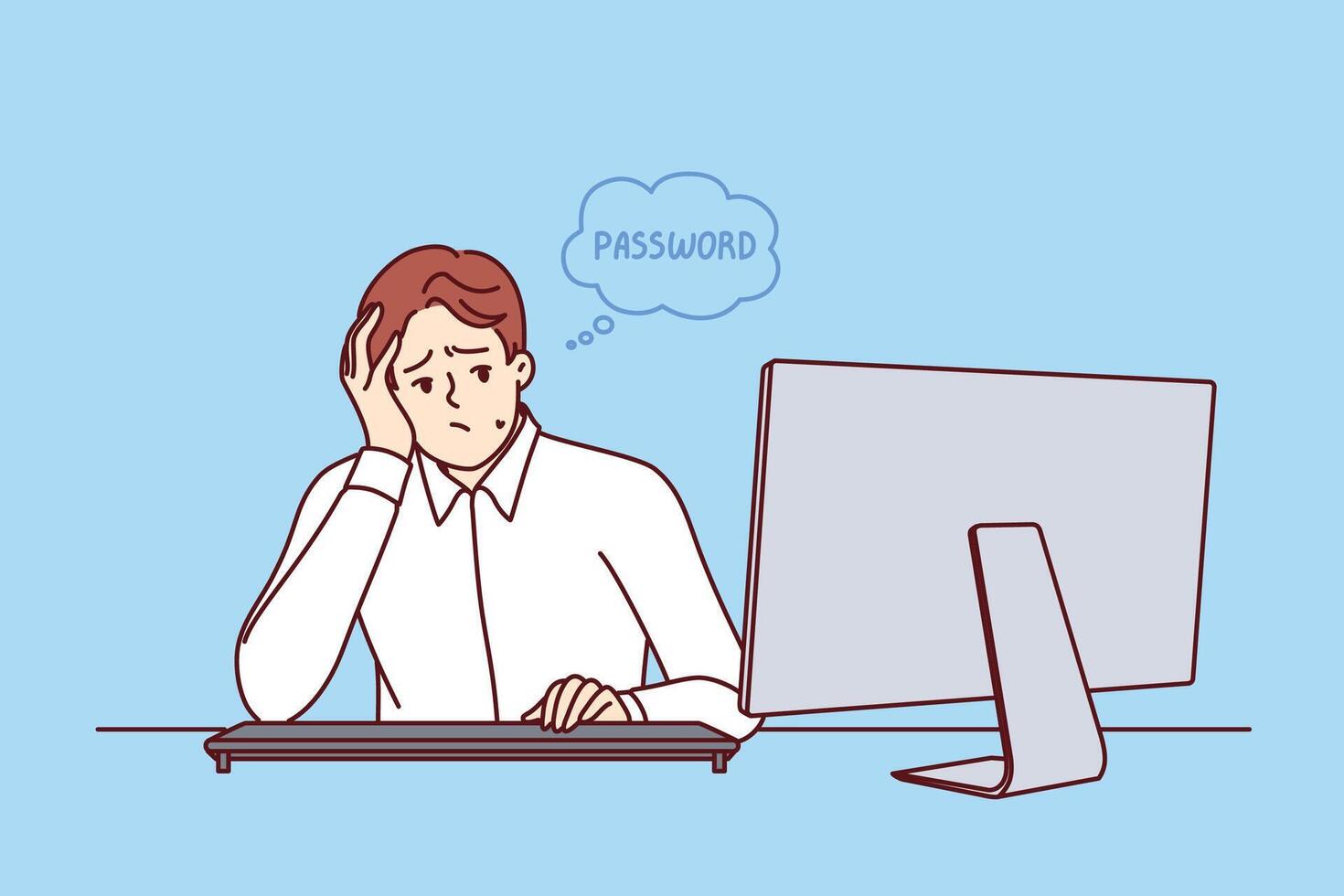 Business man comes up with password, reliably protects personal data ... Business man comes up with password, reliably protects personal data ...