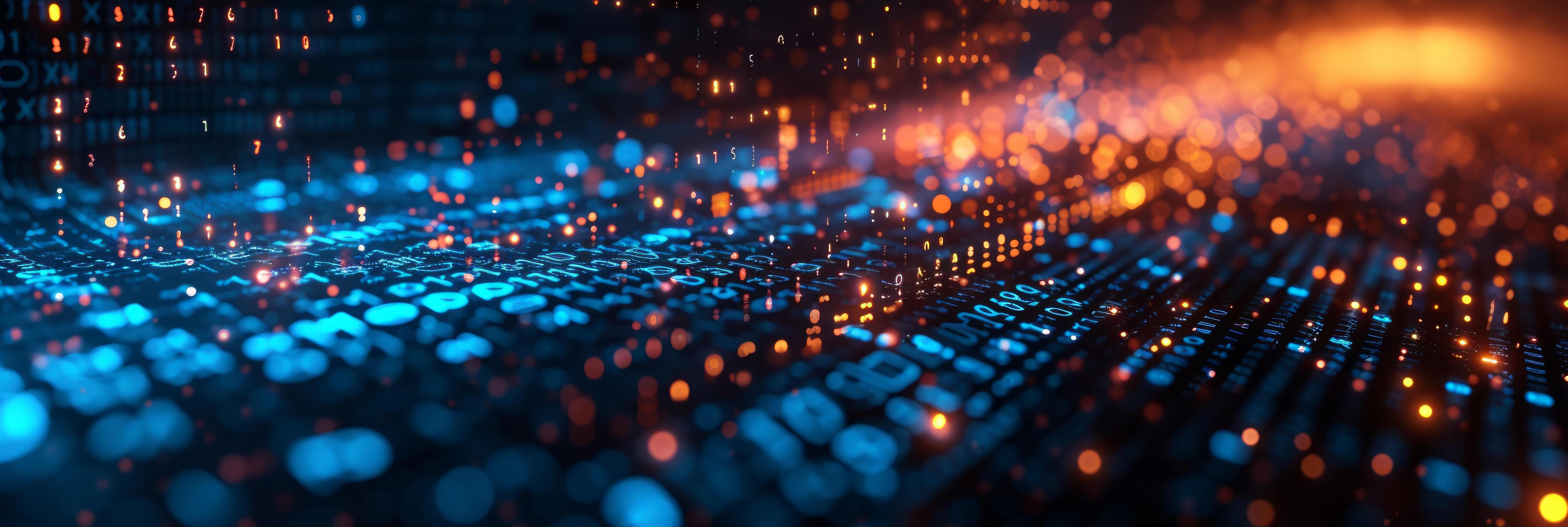 AI generated Dark abstract technology background with translucent ...