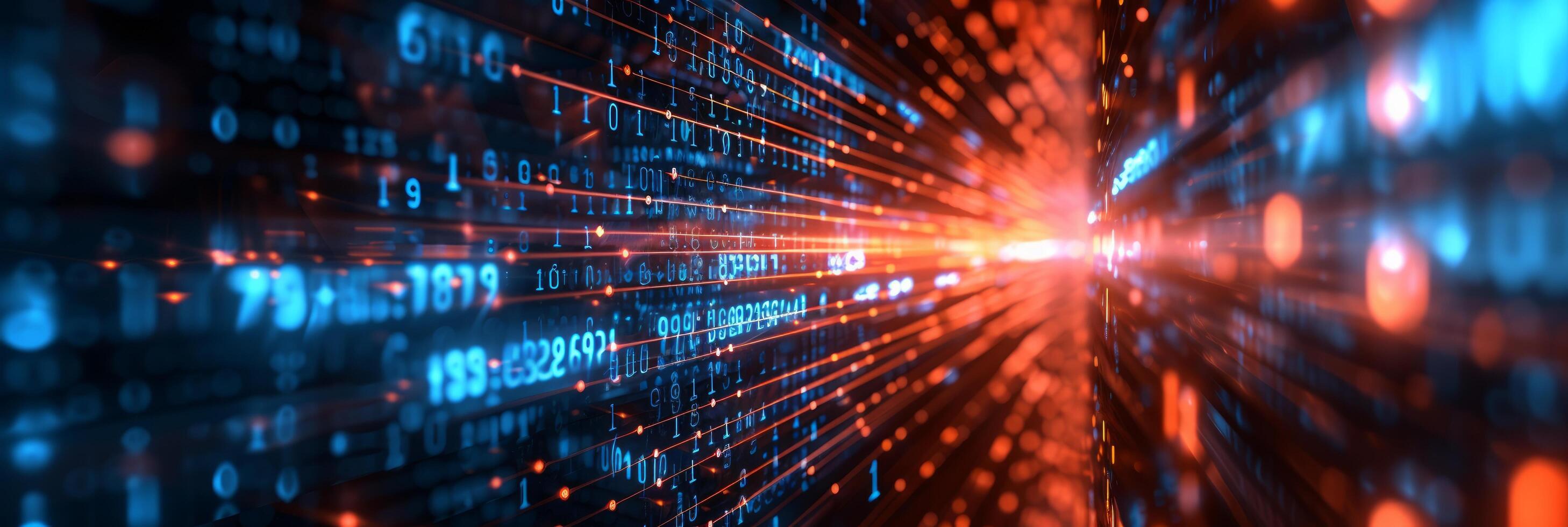 AI generated Dark abstract technology background with translucent ...