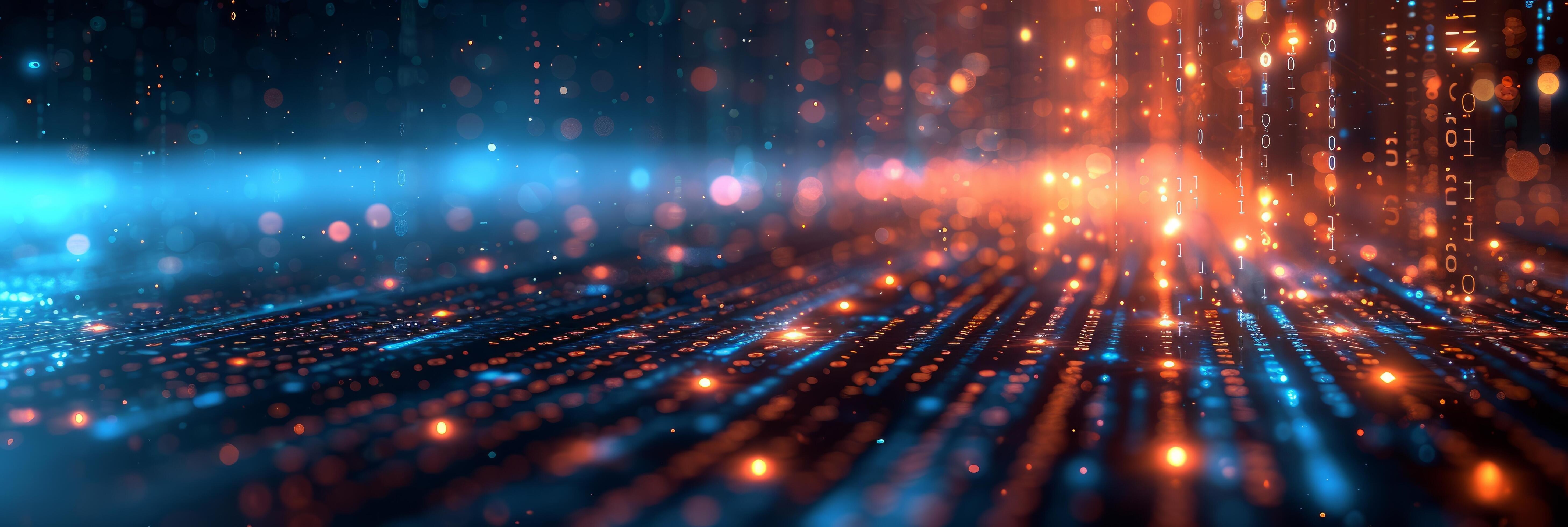 AI generated Dark abstract technology background with translucent ...