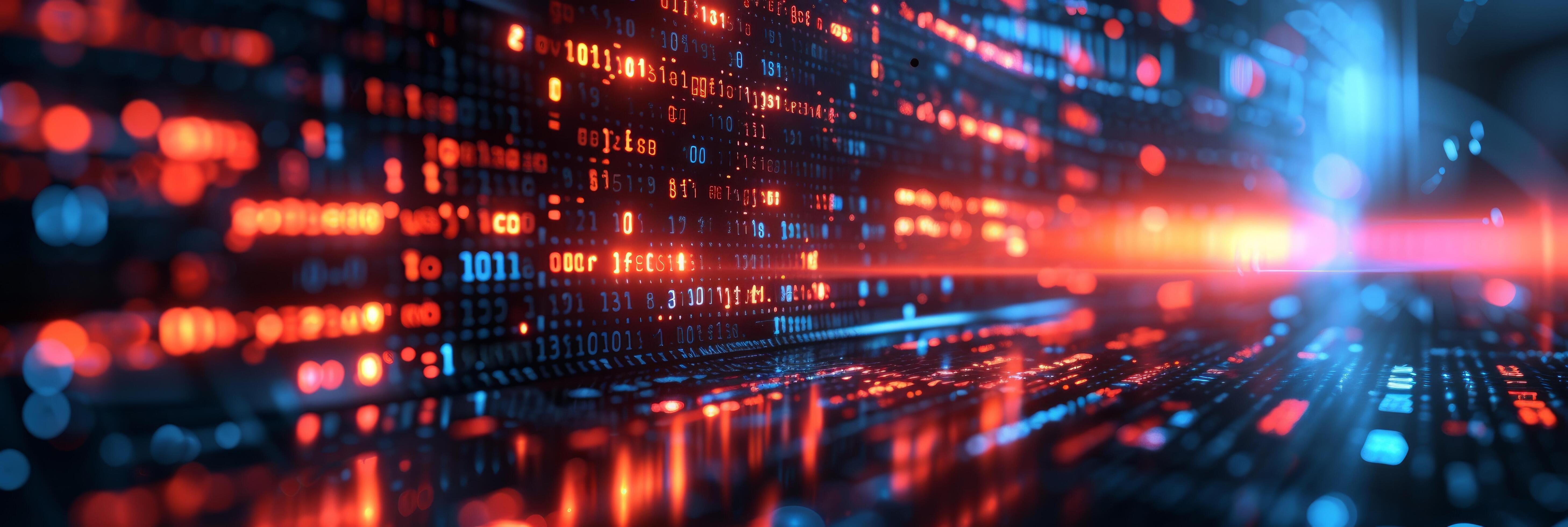 AI generated Dark abstract technology background with translucent program code 37337721 Stock ...