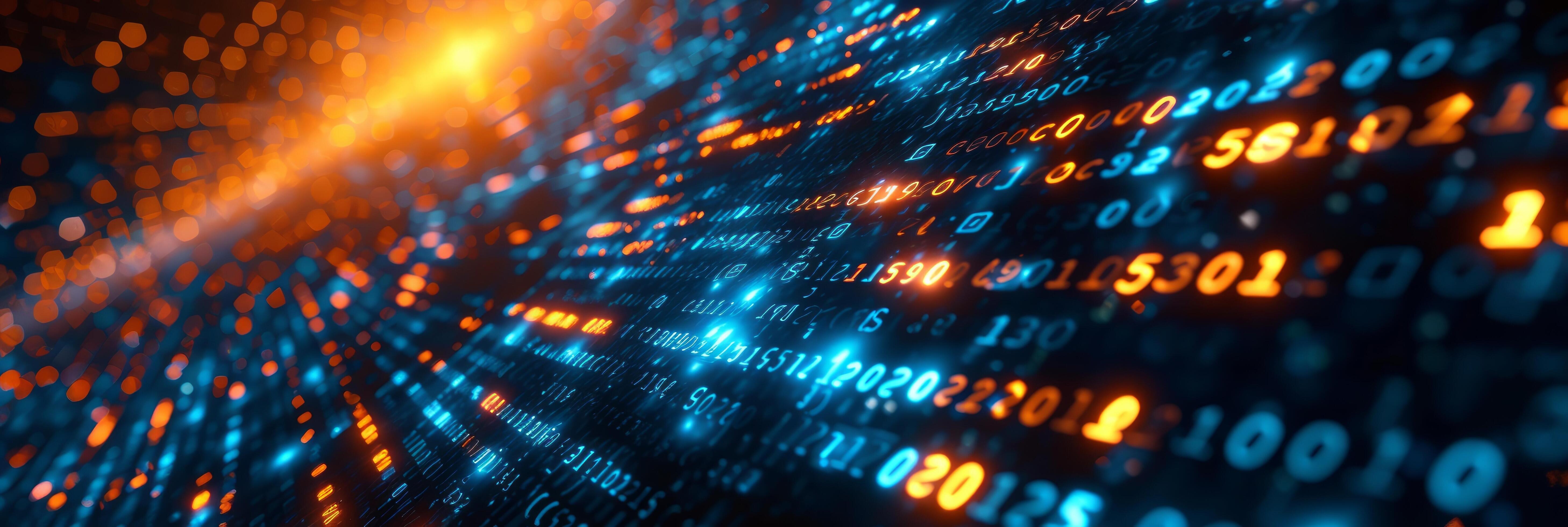 AI generated Dark abstract technology background with translucent program code 37337764 Stock ...